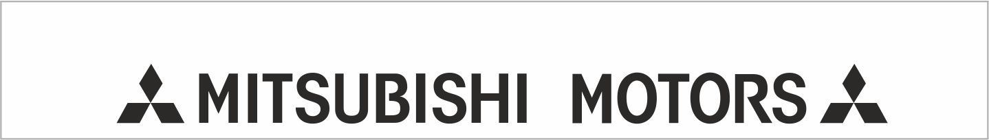 Zen Graphics - Mitsubishi Evolution Sun strip Decal / Sticker (Fits all ...