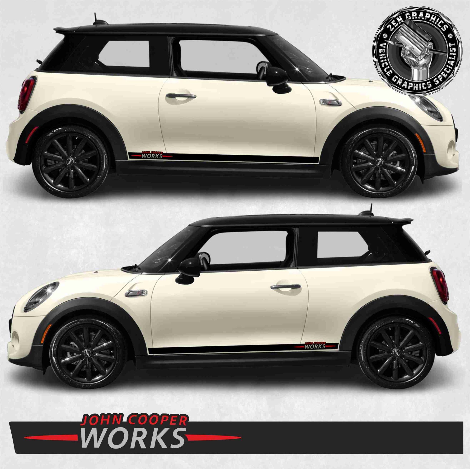 Zen Graphics - Mini Mini R56 & F56 JCW side Stripes