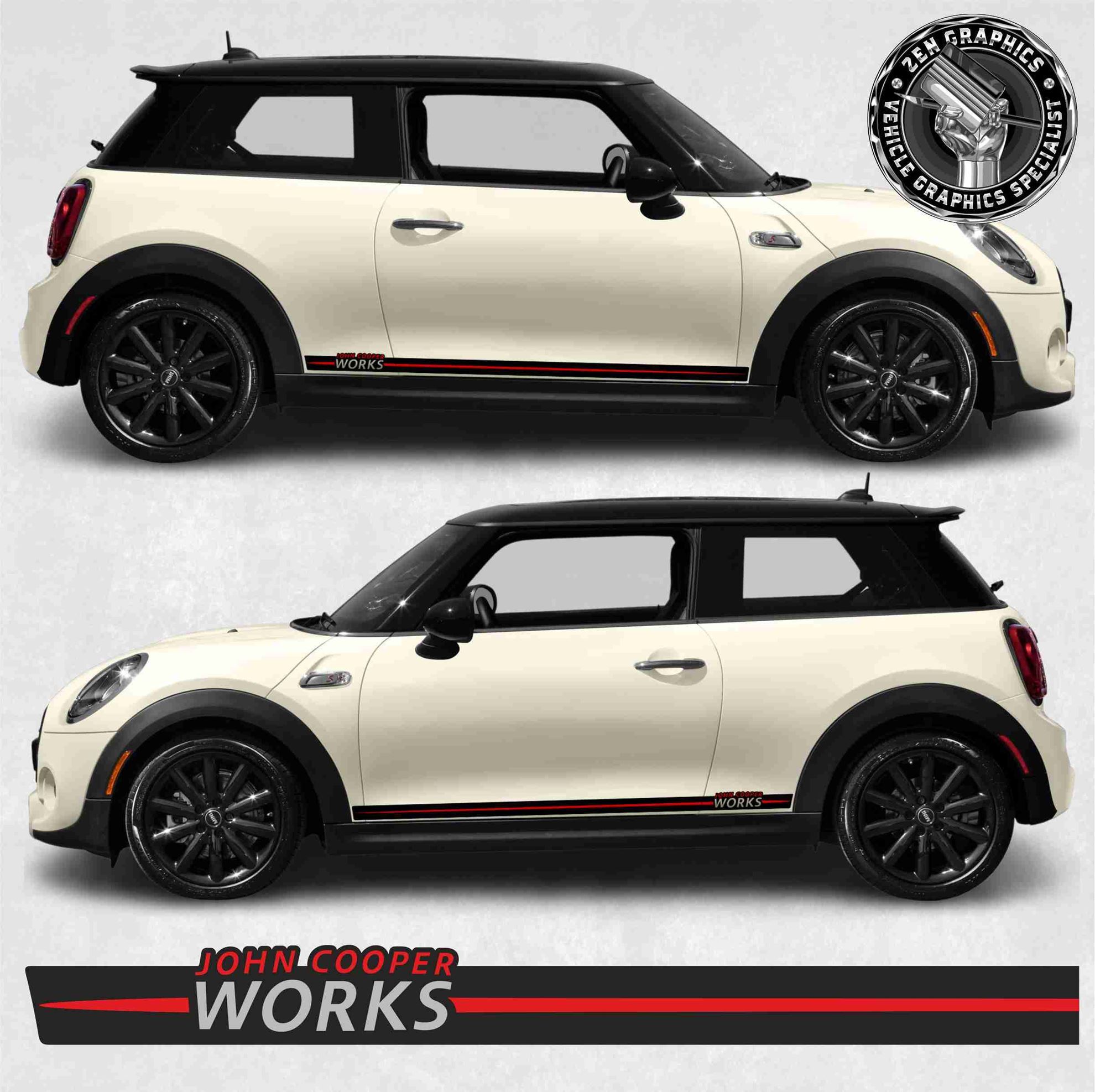 Zen Graphics - Mini R56 & F56 JCW side Stripes