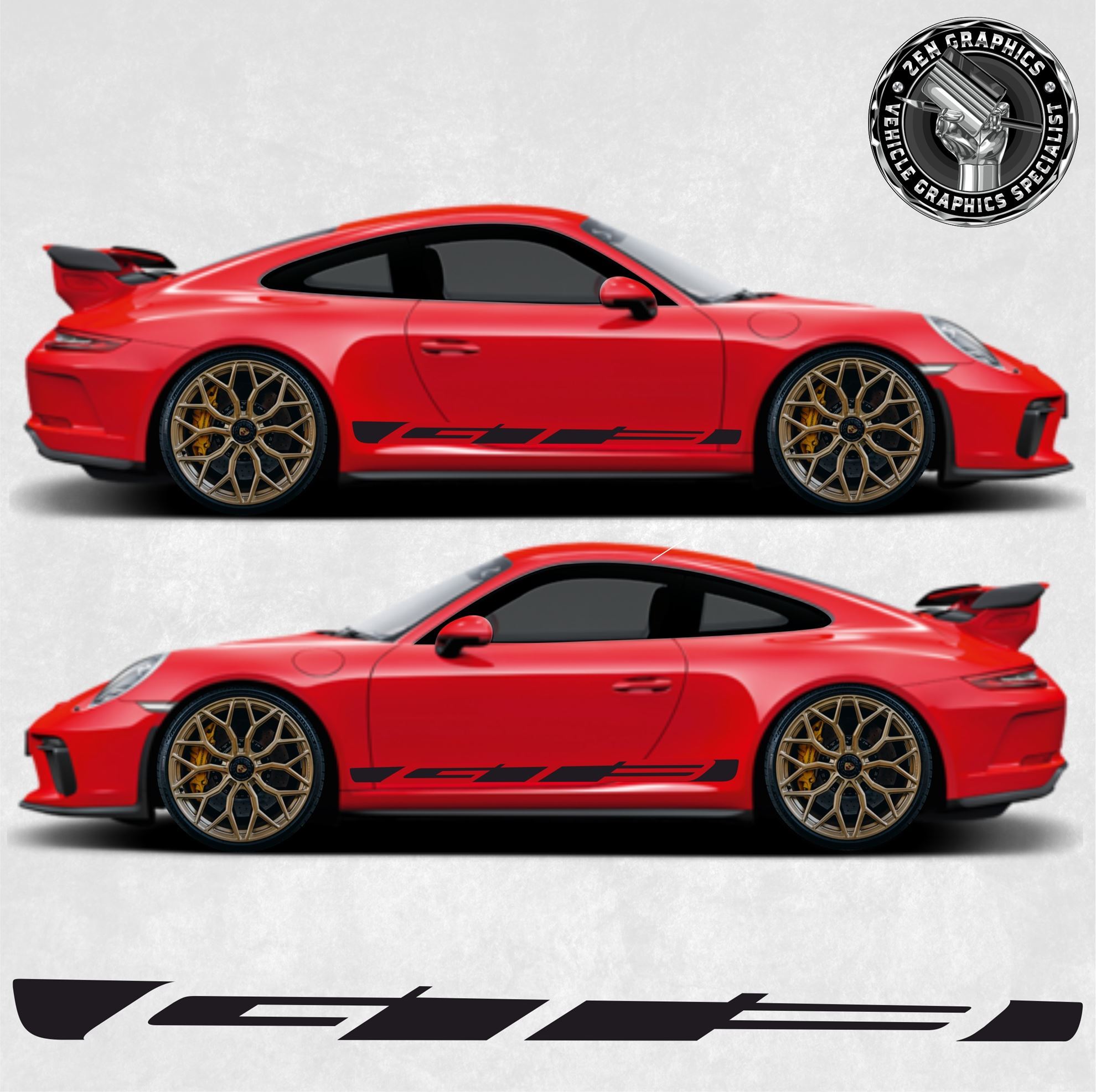 Zen Graphics - 991 GT3 side Stripes
