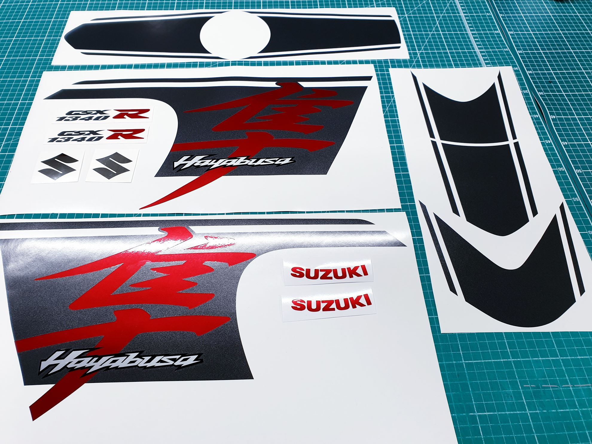 Zen Graphics - Suzuki GSX 1340R Hayabusa 2018 Custom replacement Decals ...