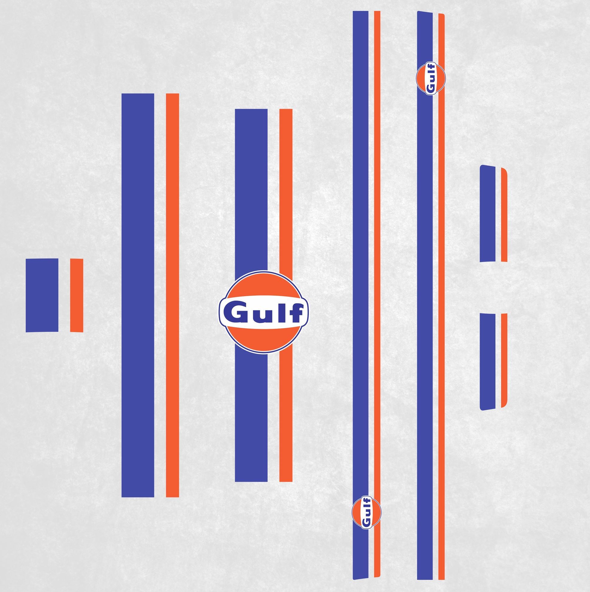 Zen Graphics - 992 / 991 Gulf over the top & side Stripes