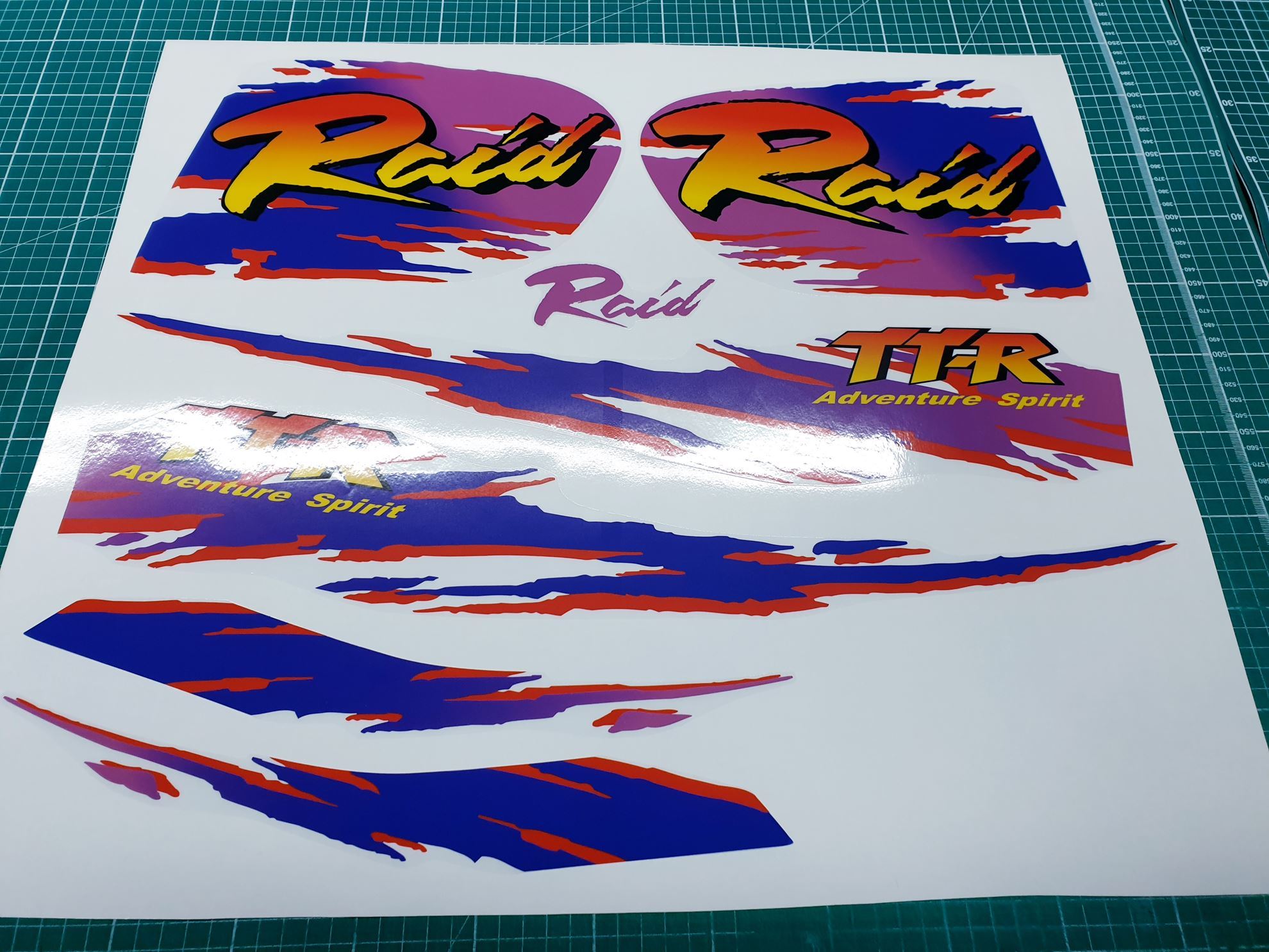 Zen Graphics - Yamaha TT250R Raid 2007 replacement Decals / Stickers