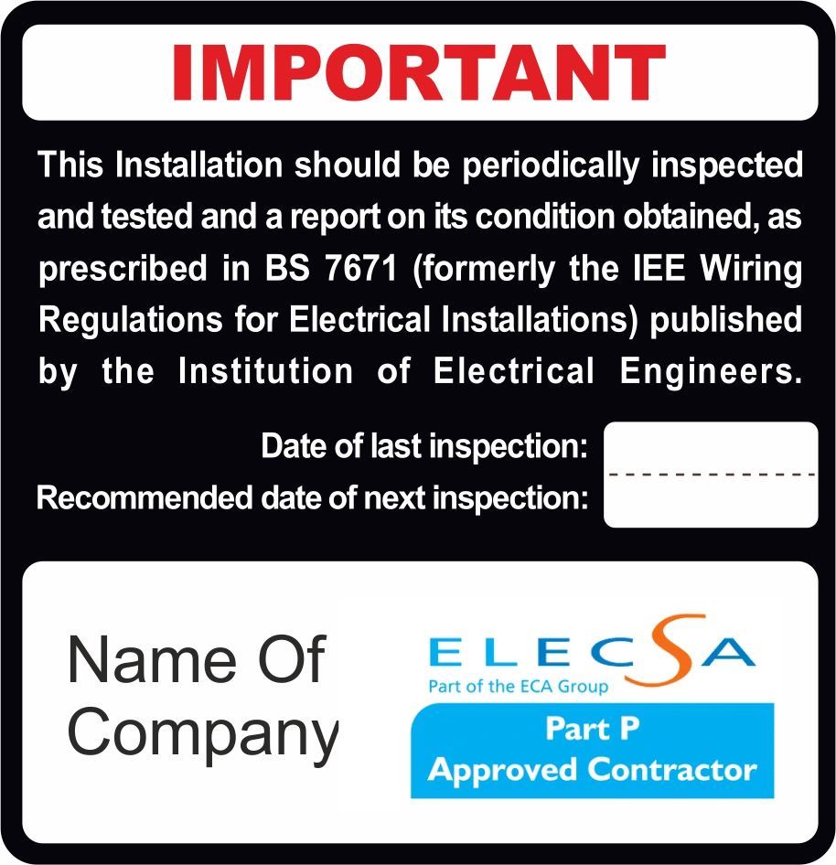 Zen Graphics - Electrical inspection Labels / Stickers