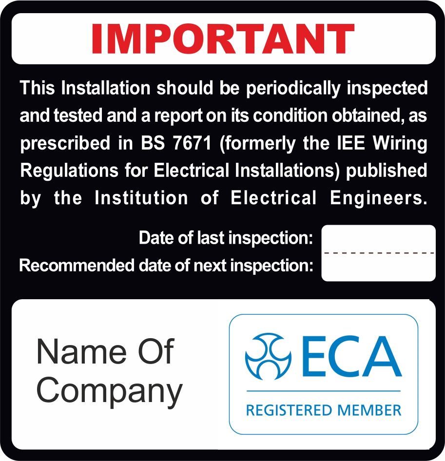 Zen Graphics - Electrical inspection Labels / Stickers