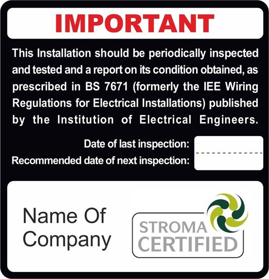 Zen Graphics - Electrical inspection Labels / Stickers