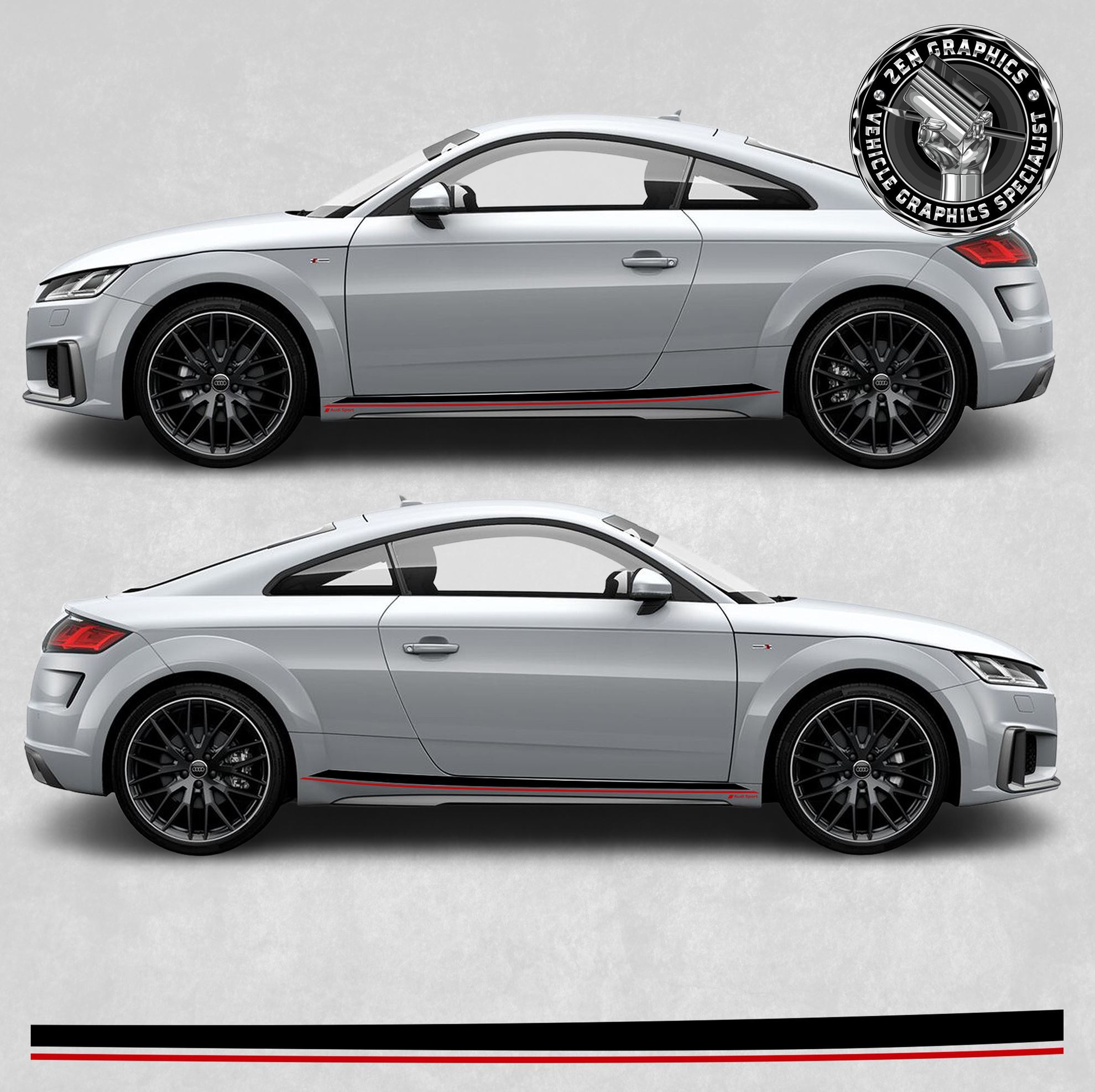 Zen Graphics - TT Audi Sport side Stripes