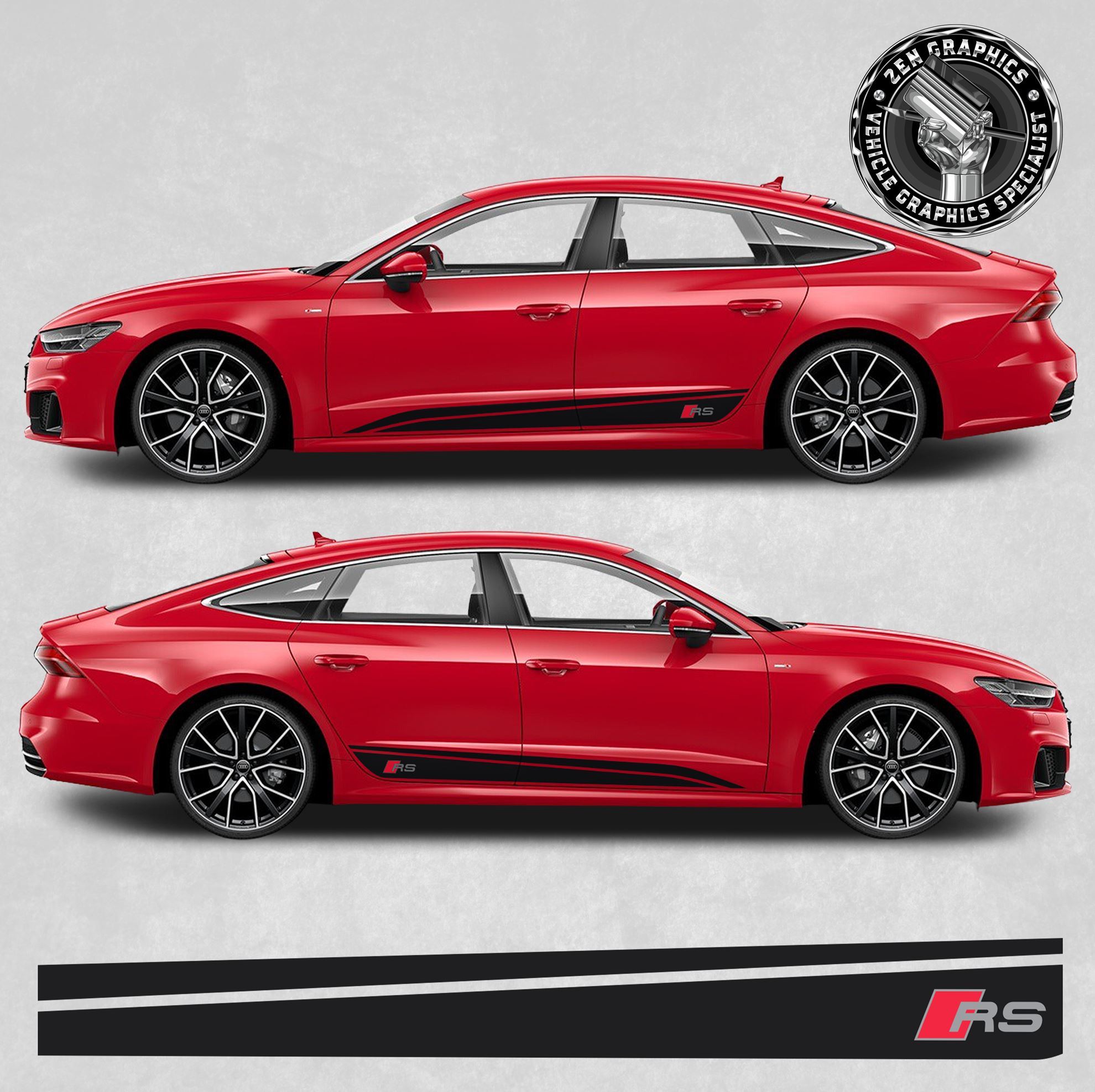 Zen Graphics - RS7 side Stripes