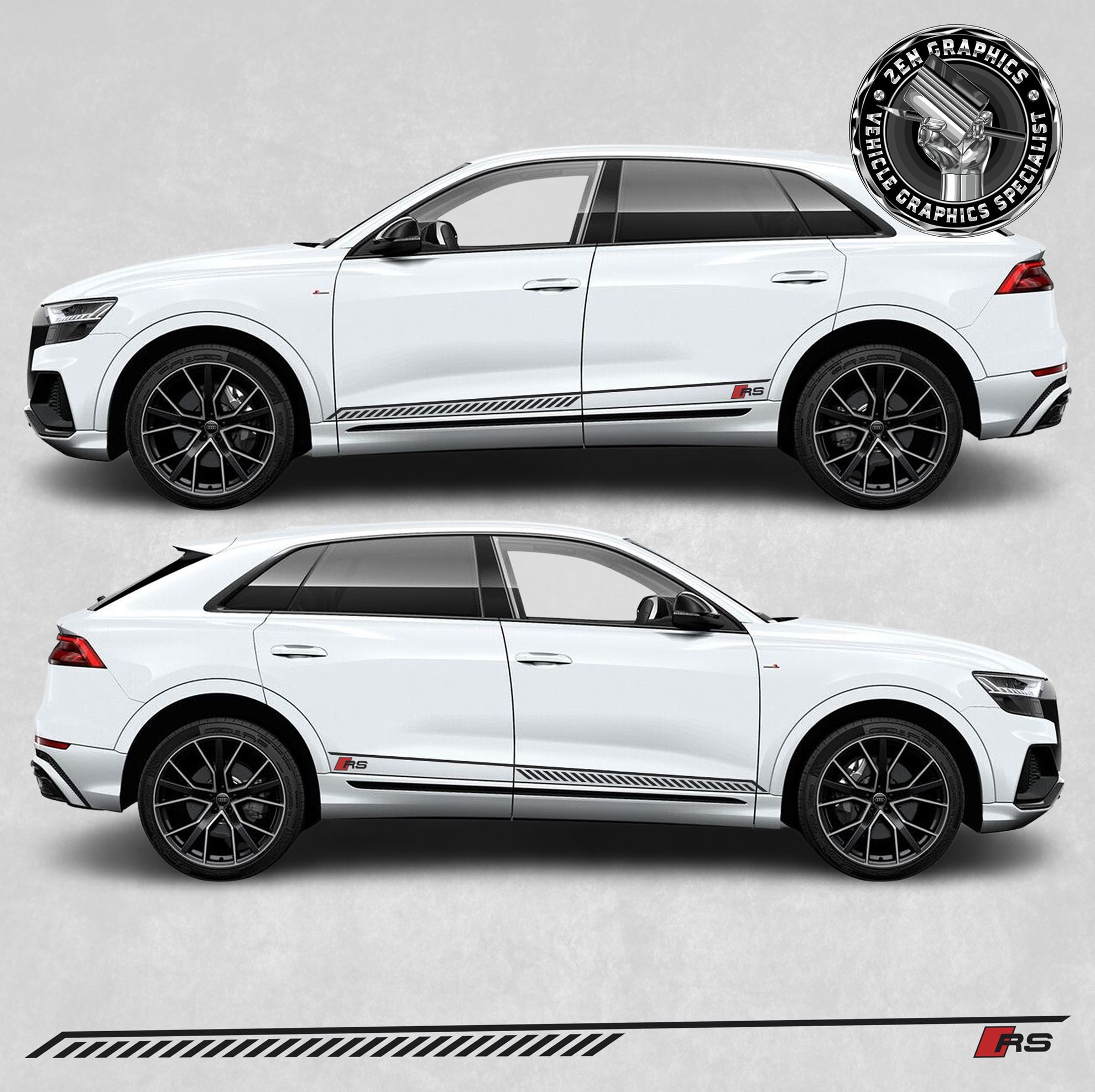 Zen Graphics - RSQ8 side Stripes