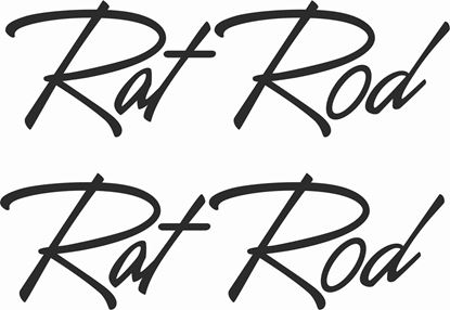 Rat Rod Sticker Distressed Rat Rod Decal Sticker - Vintage Hot Rod ...