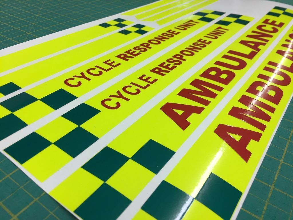 Zen Graphics - Cycle Response Unit Ambulance Safety Decals / Stickers ...