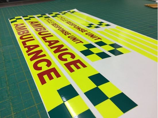 Zen Graphics - Cycle Response Unit Ambulance Safety Decals / Stickers ...