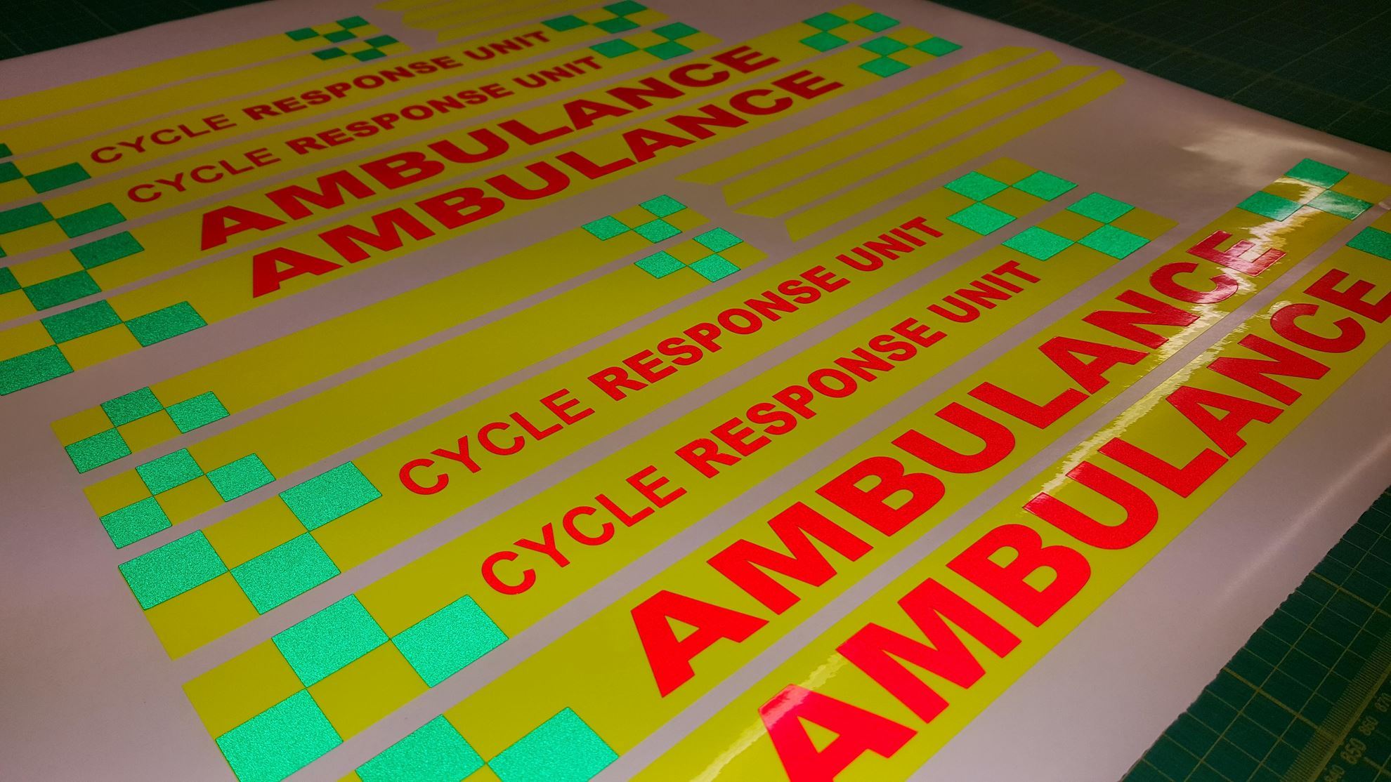 Zen Graphics - Cycle Response Unit Ambulance Safety Decals / Stickers ...