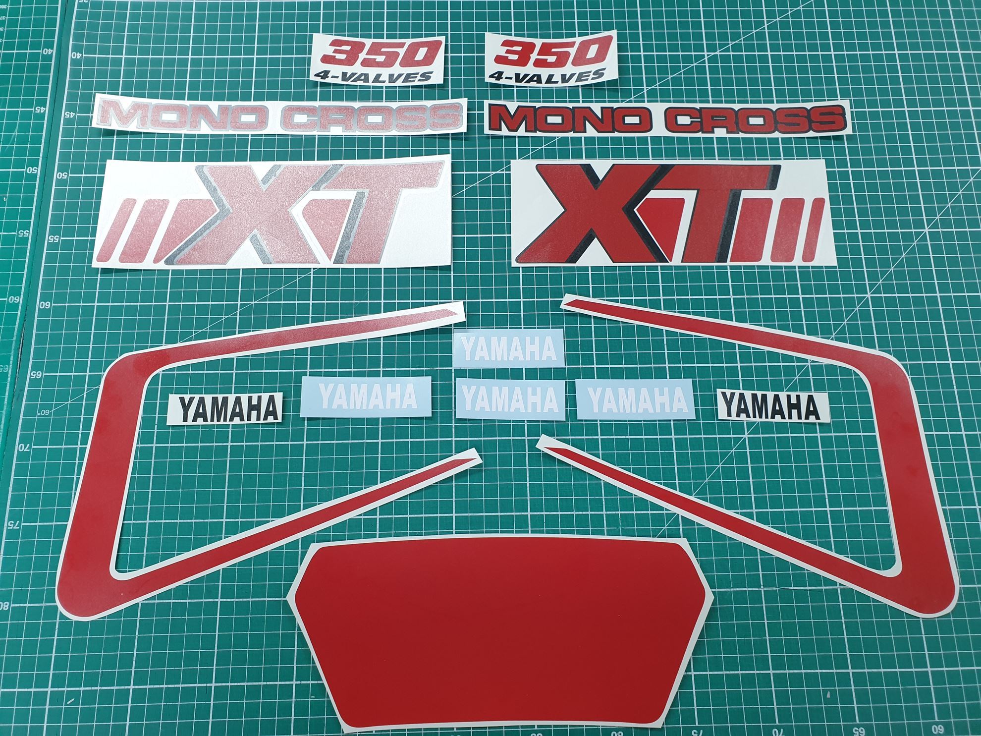 Zen Graphics - Yamaha XT350 1988 - 1990 replacement Decals / Stickers