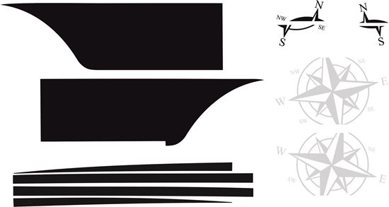 Zen Graphics - Mercedes Sprinter Long Wheel Base side Graphics kit