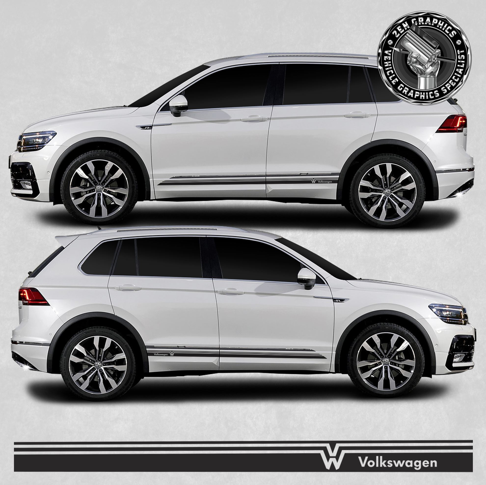 Zen Graphics - Tiguan side Stripes / Stickers