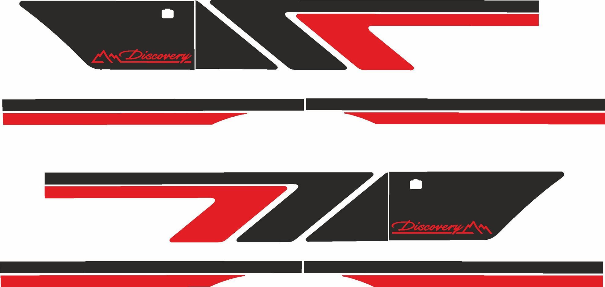 Zen Graphics - Discovery series 1 replacement side Stripes / Stickers