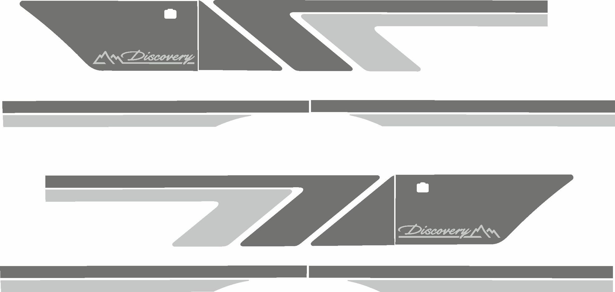 Zen Graphics - Discovery series 1 replacement side Stripes / Stickers
