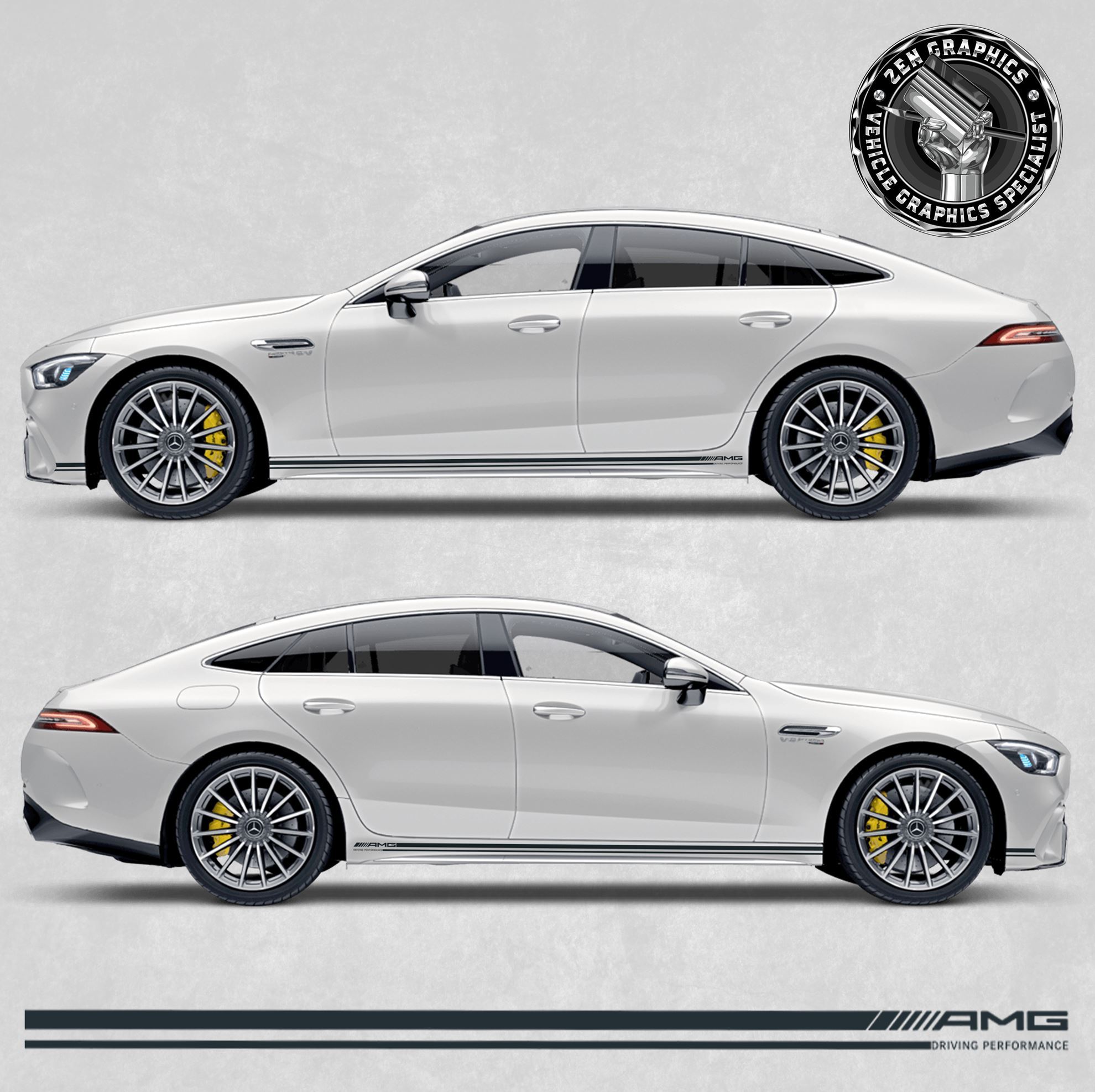 Zen Graphics - GT63 AMG side Stripes