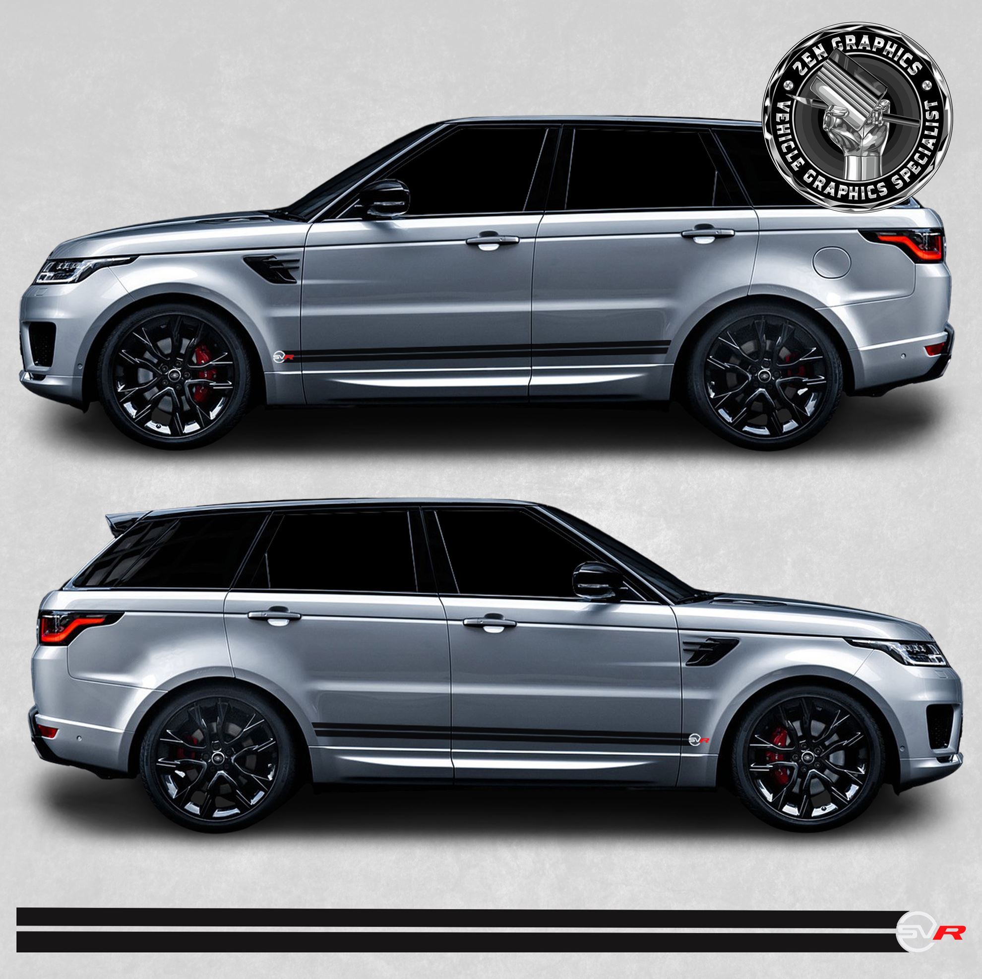 Zen Graphics - Range Rover Sport SVR side stripes
