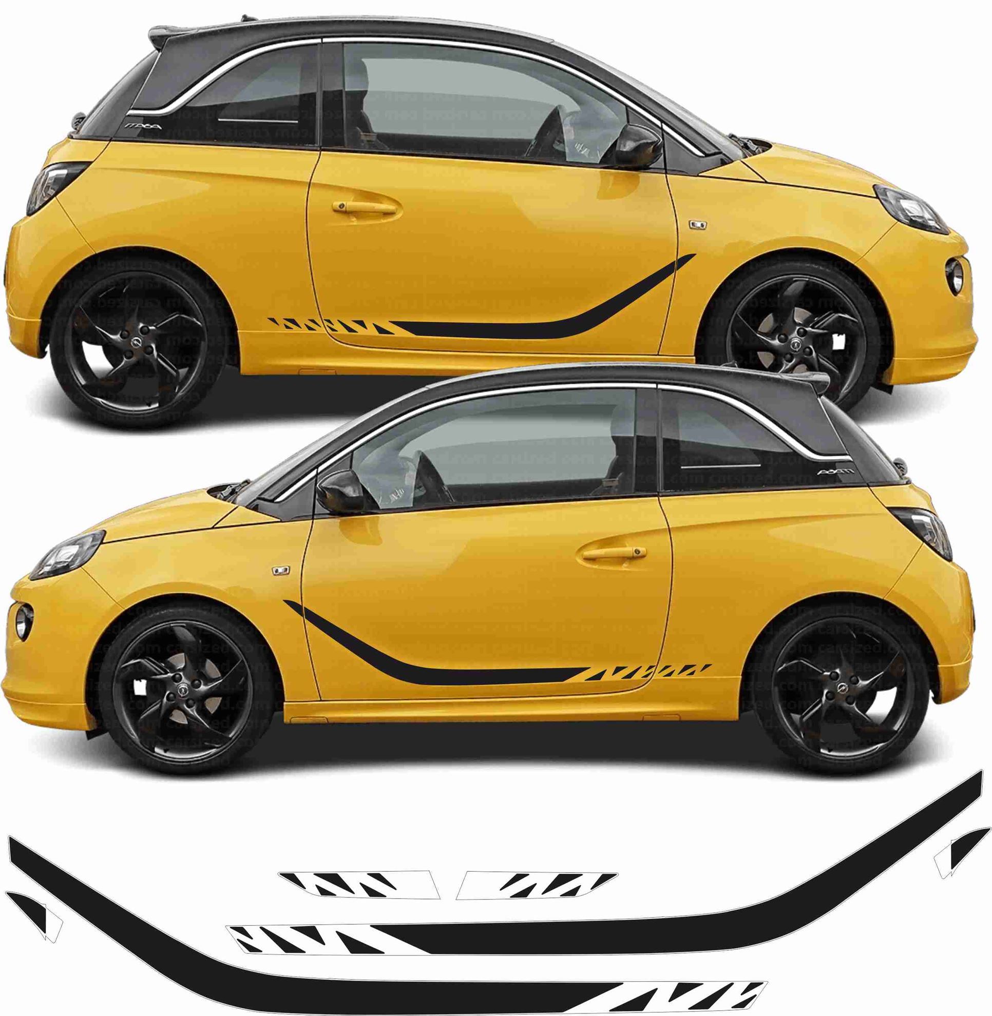 Zen Graphics - Vauxhall Adam side Stripes / Stickers EXACT FACTORY SPEC