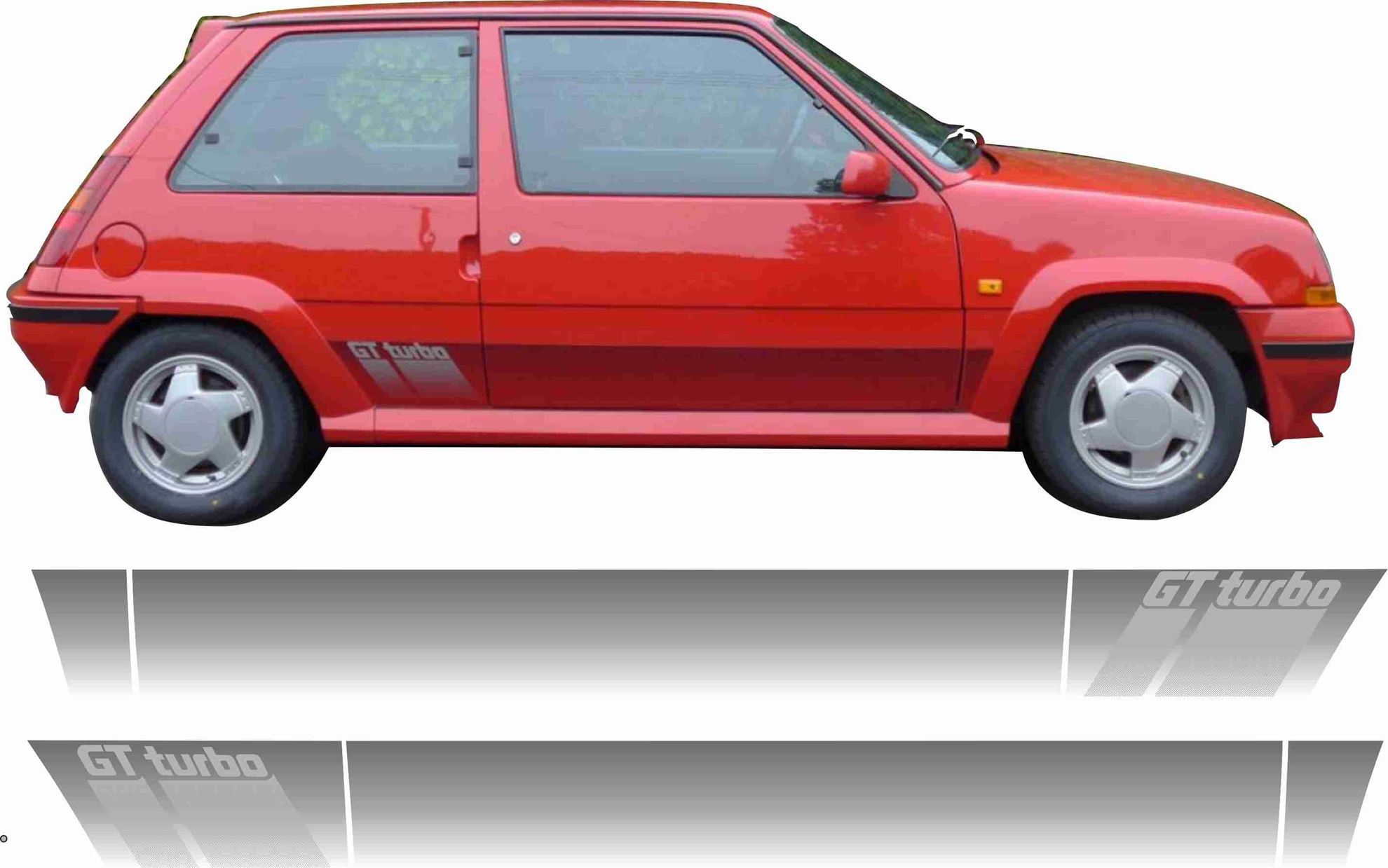 Zen Graphics - Renault 5 GT Turbo replacement side Stripes / Stickers