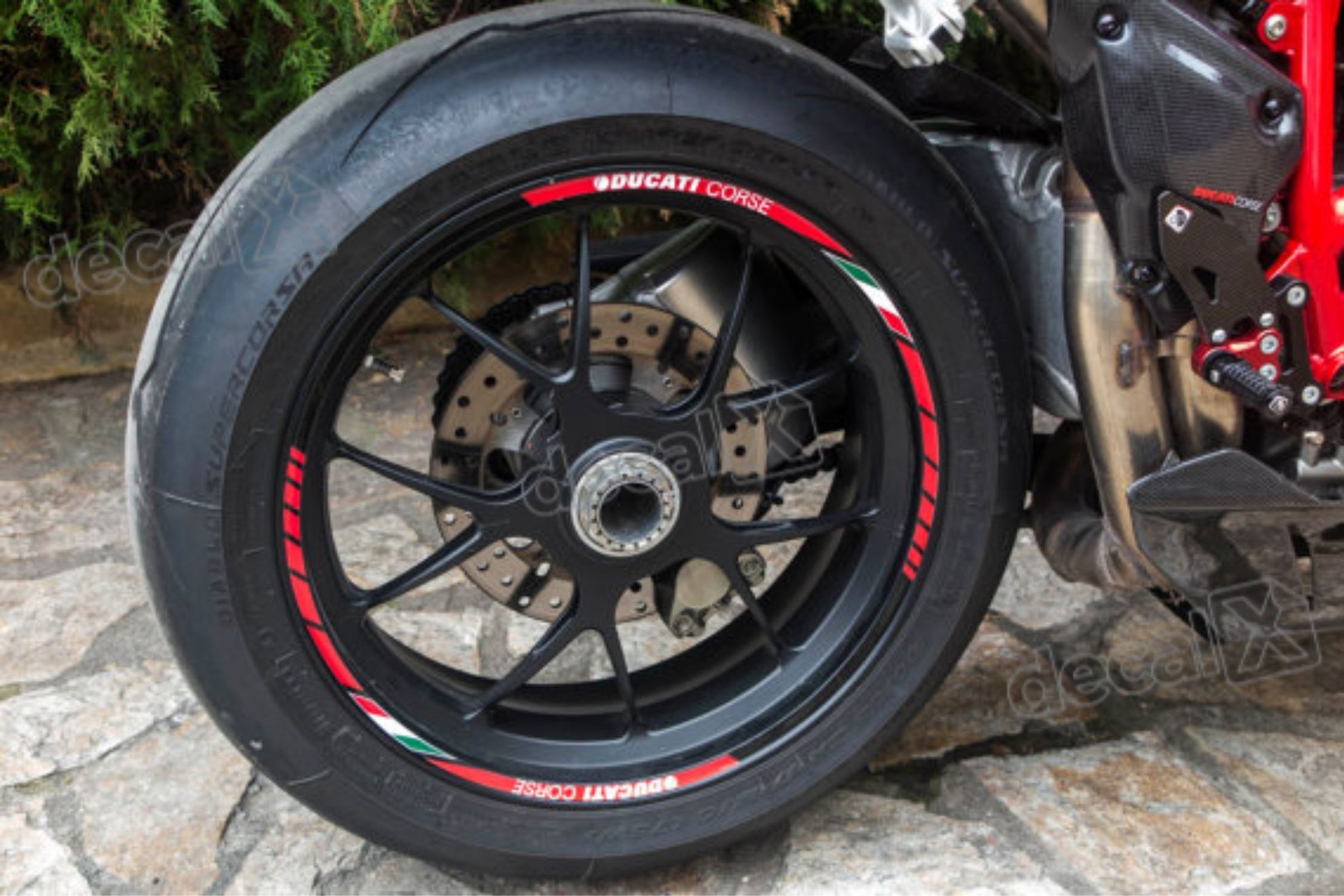 Zen Graphics - Ducati Corse Wheel Rim Decals / Stickers Kit