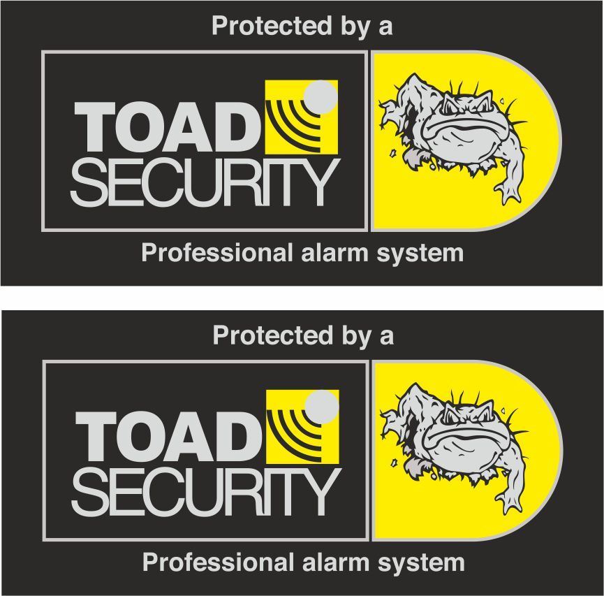 Zen Graphics - Toad Security Glass Decals / Stickers