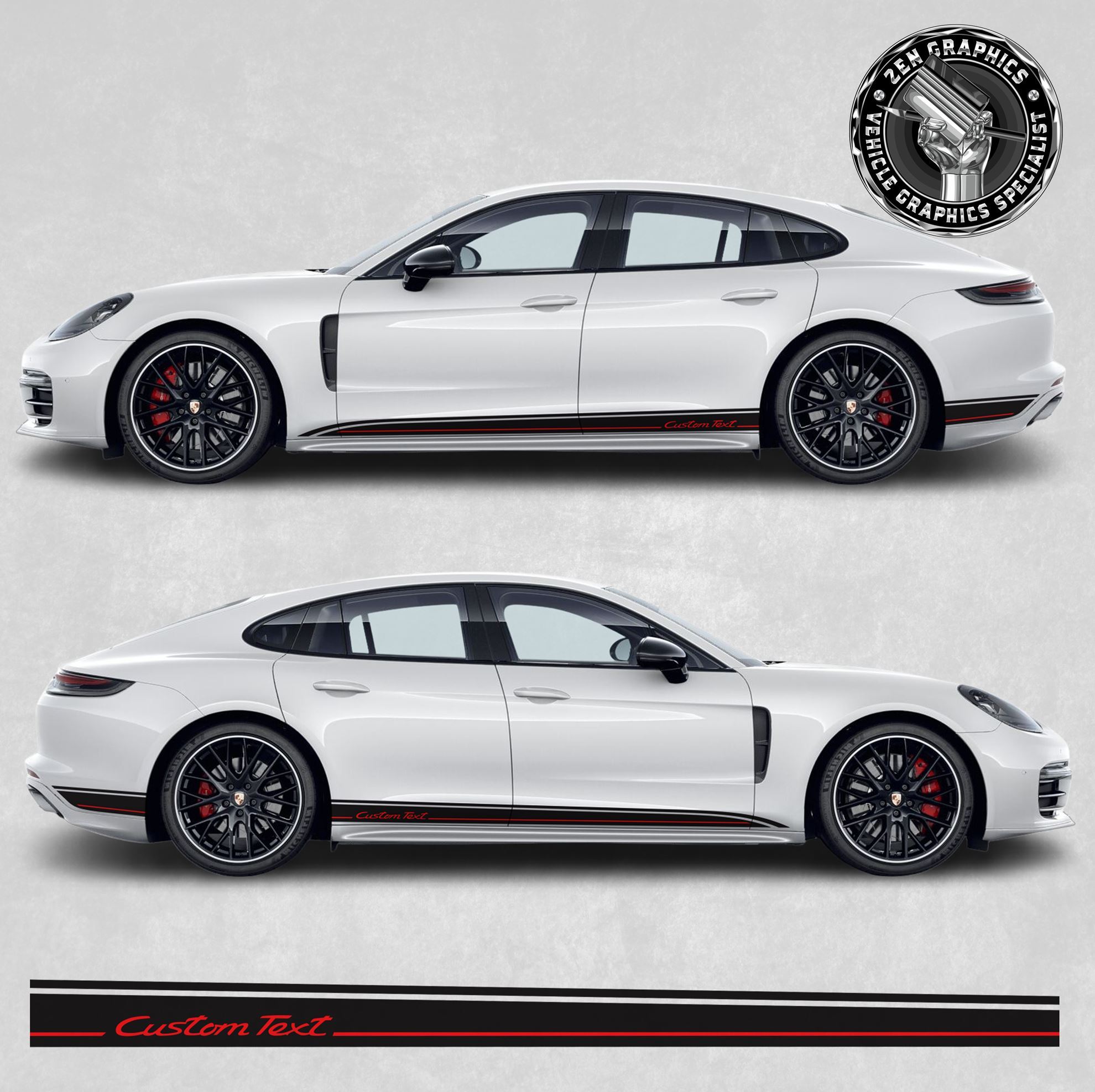 Zen Graphics - Panamera side Stripes
