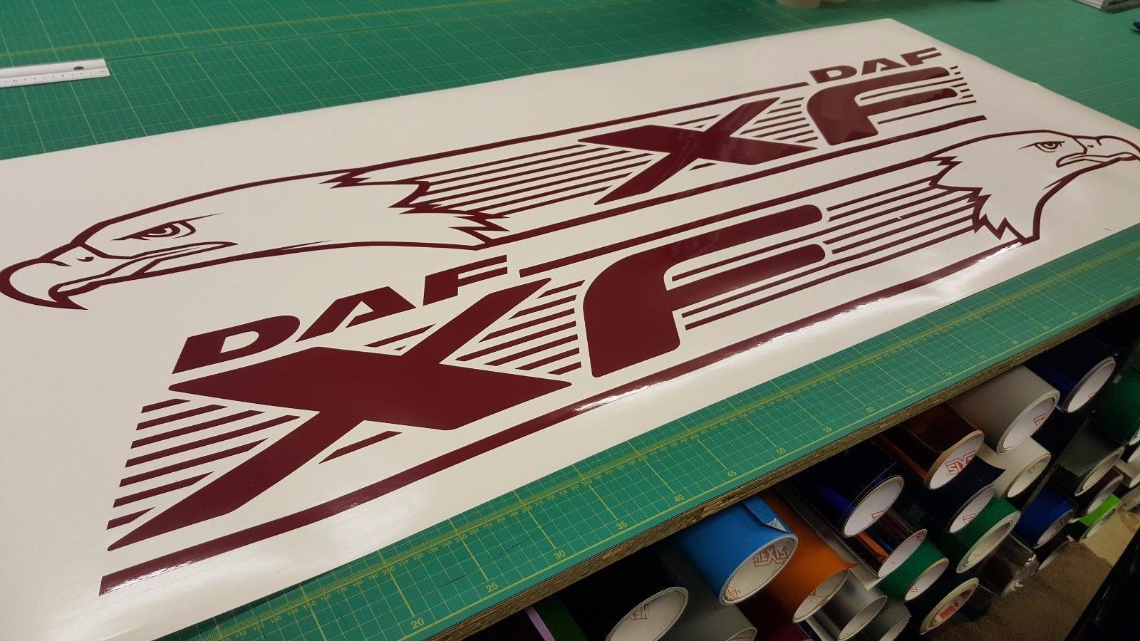 Zen Graphics - DAF XF Euro 6 side Eagle XF roof Graphics / Stickers