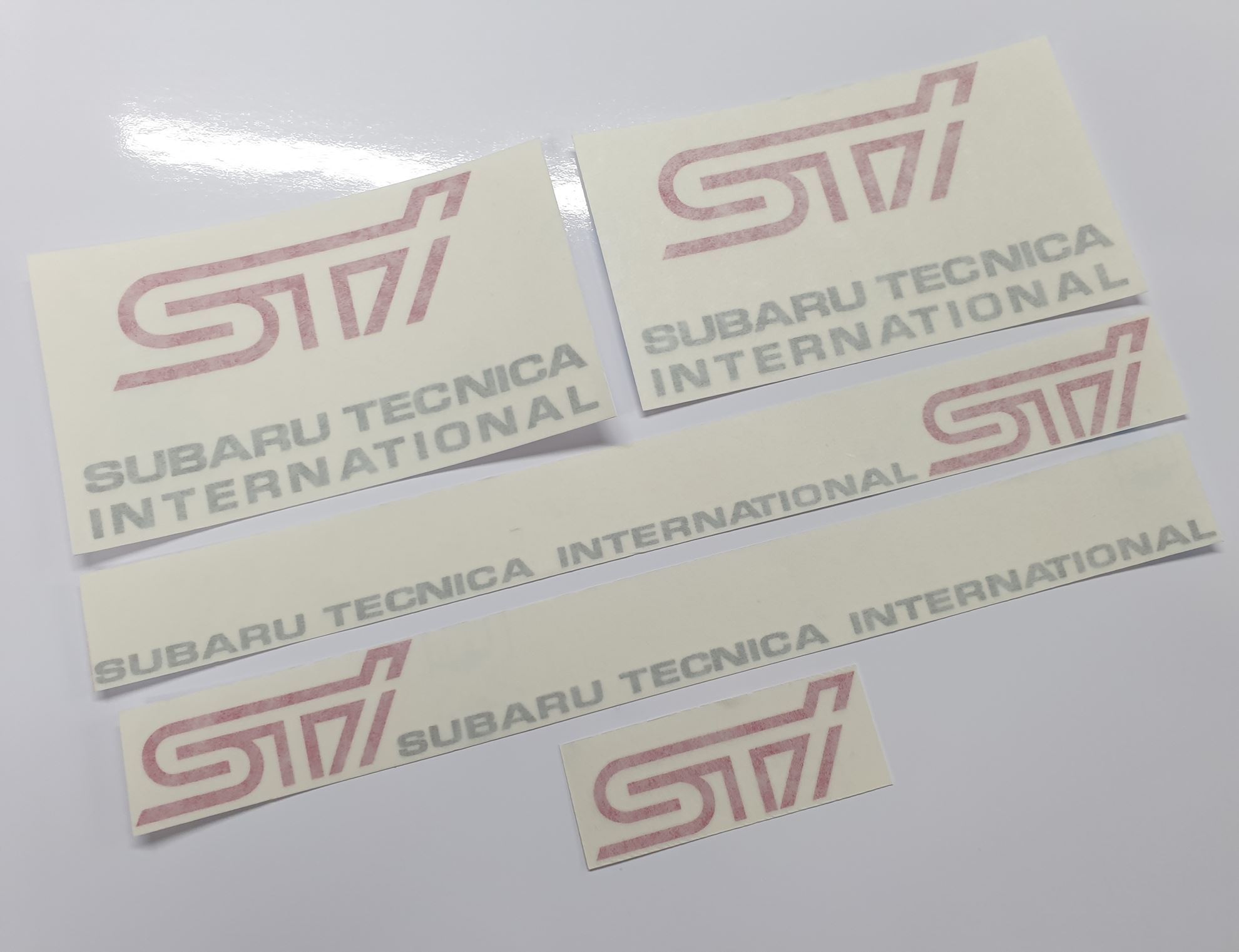 Zen Graphics - Impreza STi Version 5, 4 Door Decals / Stickers SILVER