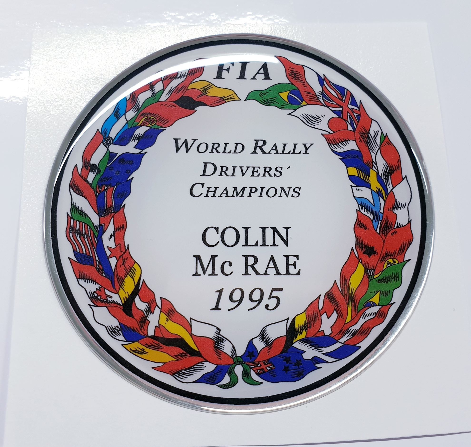 Zen Graphics - FIA Drivers Champion Colin Mcrea 1995 adhesive Badge