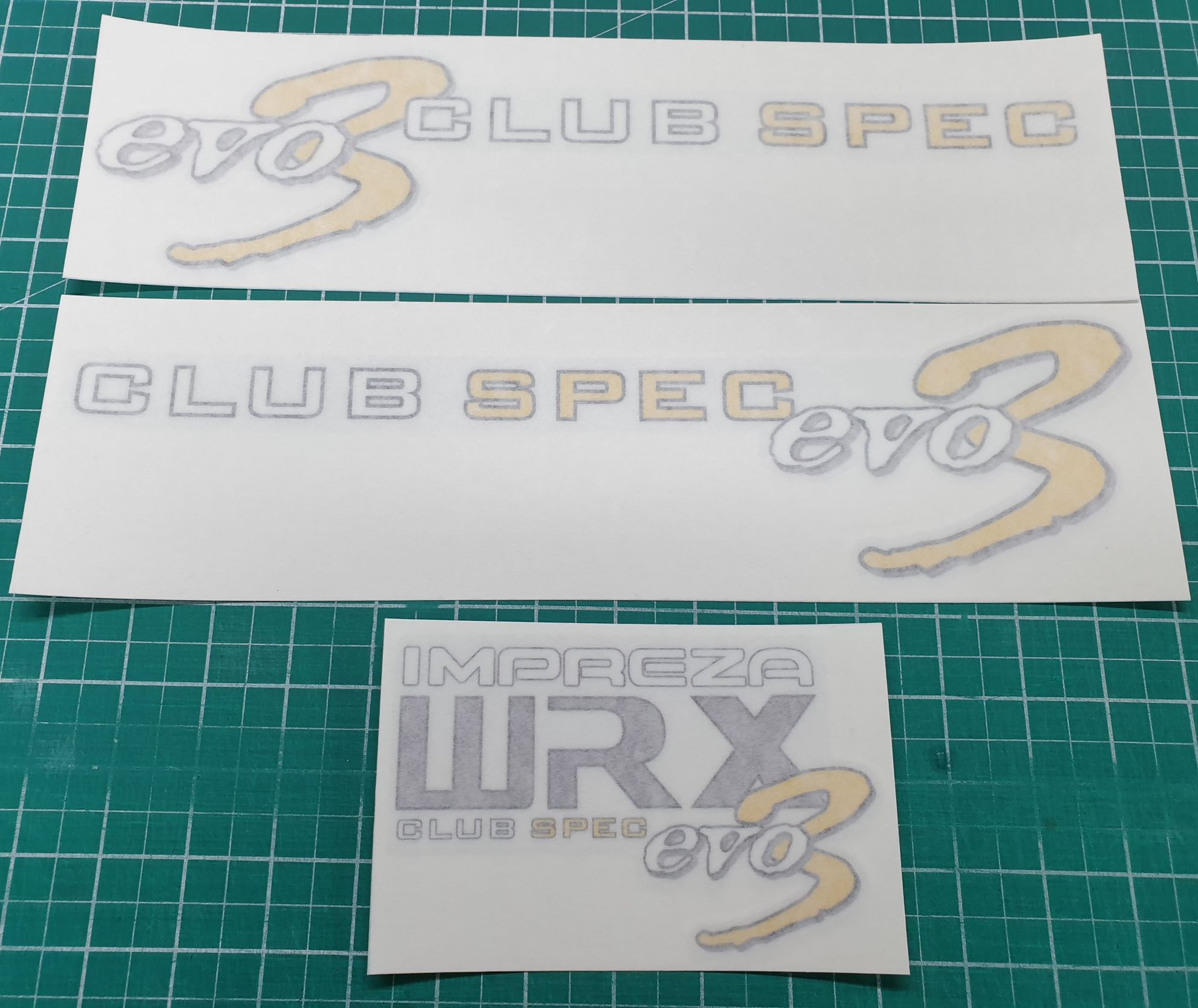 Zen Graphics - Impreza WRX Club Spec Evo 3 ( Australia) side & rear ...