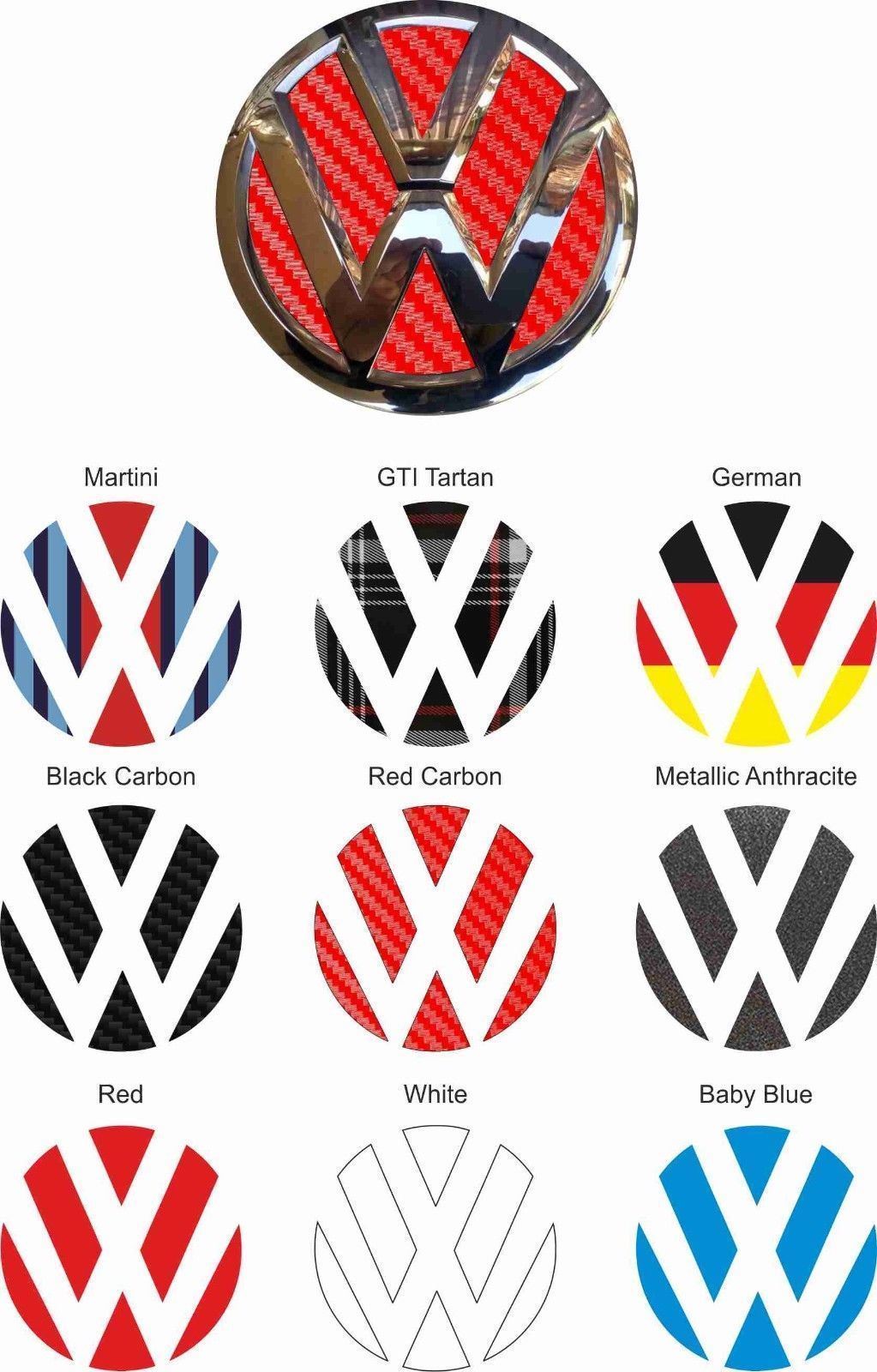 Zen Graphics - Polo MK4 & MK5 Badge Vinyl Inserts