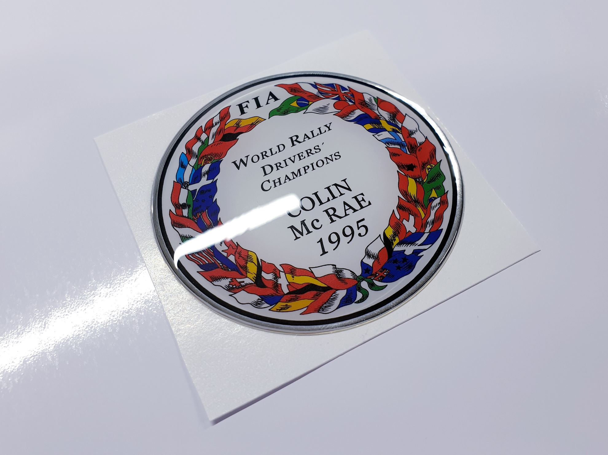 Zen Graphics - FIA Drivers Champion Colin Mcrea 1995 adhesive Badge
