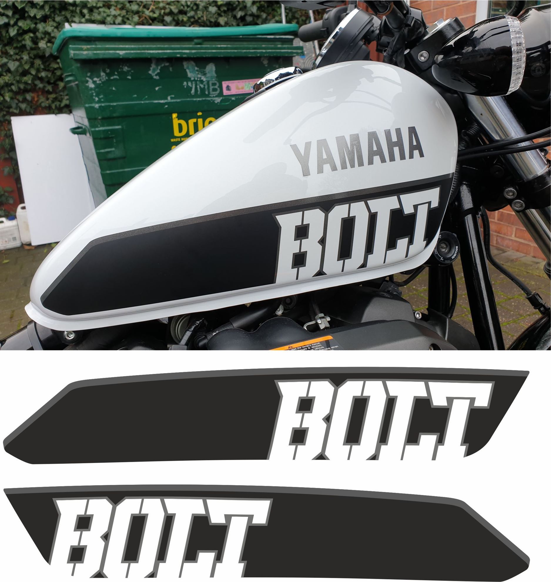 Zen Graphics - Yamaha XV950 / Star / Bolt Tank Decals / Stickers