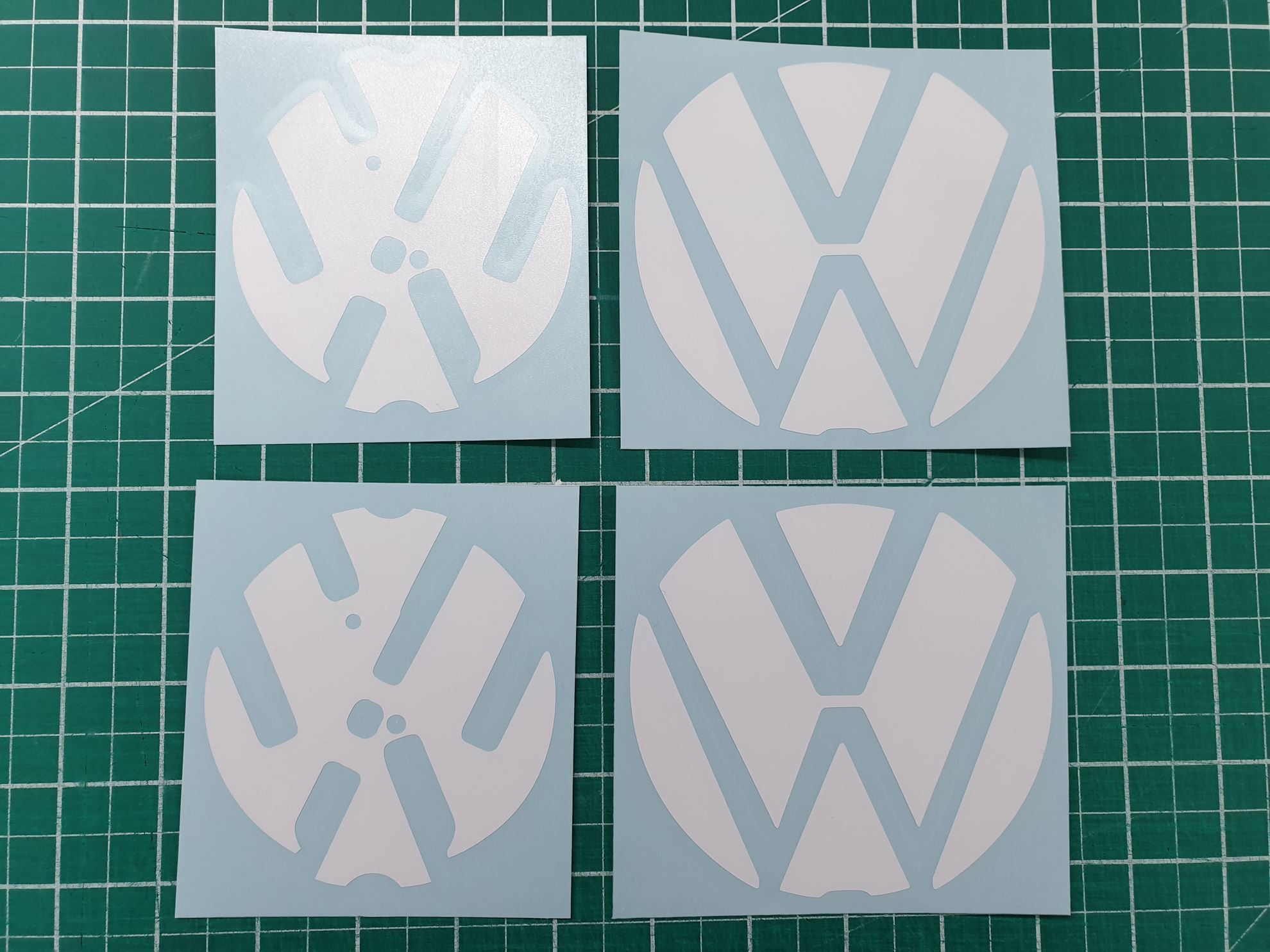 Zen Graphics - Golf MK7 front & rear Badge Vinyl underlay Decals / Stickers