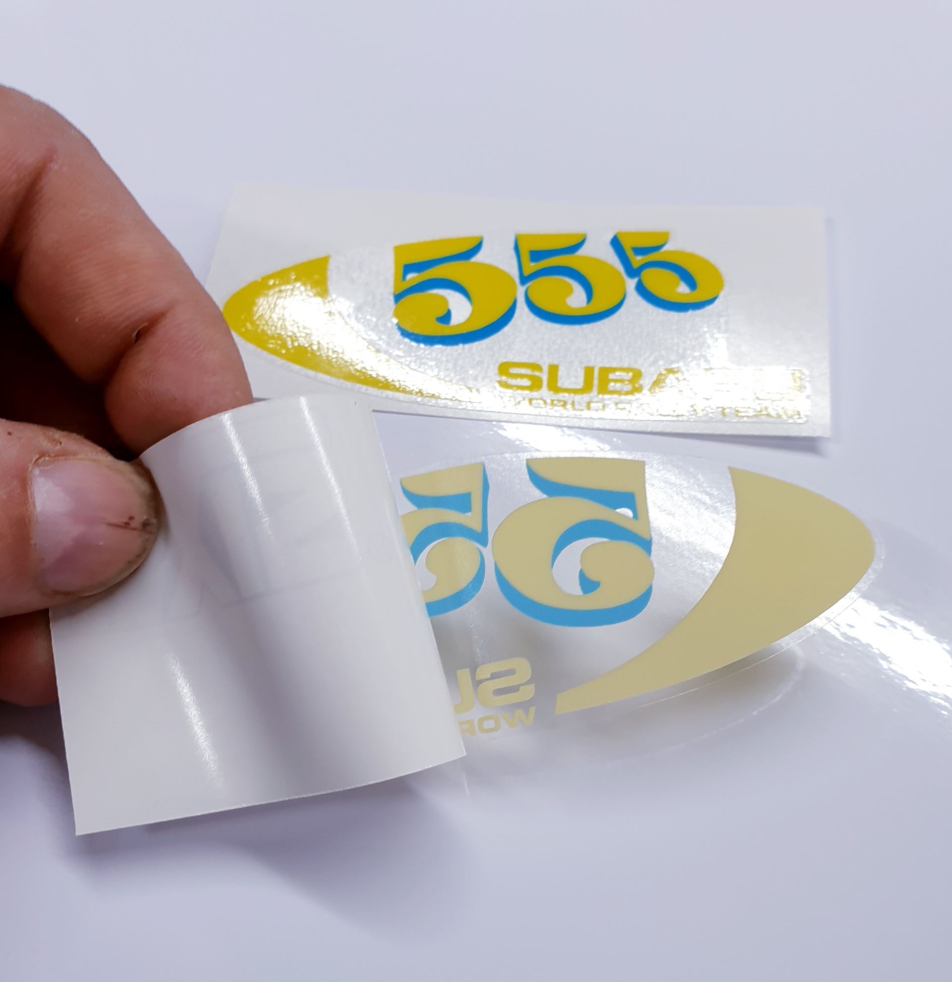 Zen Graphics - Subaru 555 World rally Team Decals / Stickers