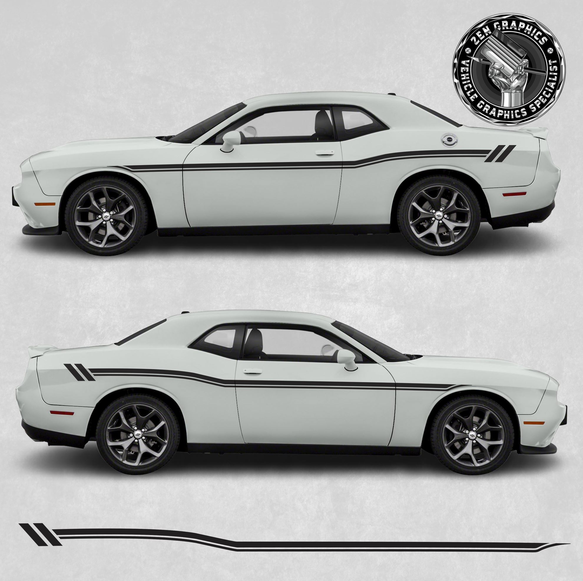Zen Graphics - Dodge Challenger side Stripes / Stickers