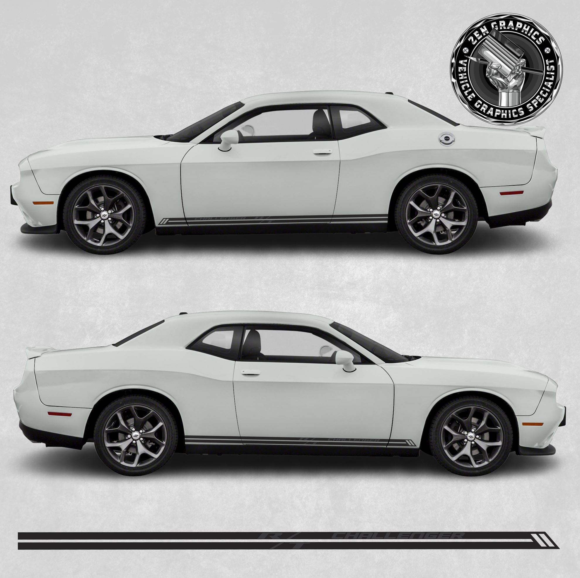 Zen Graphics - Dodge Challenger side Stripes / Stickers