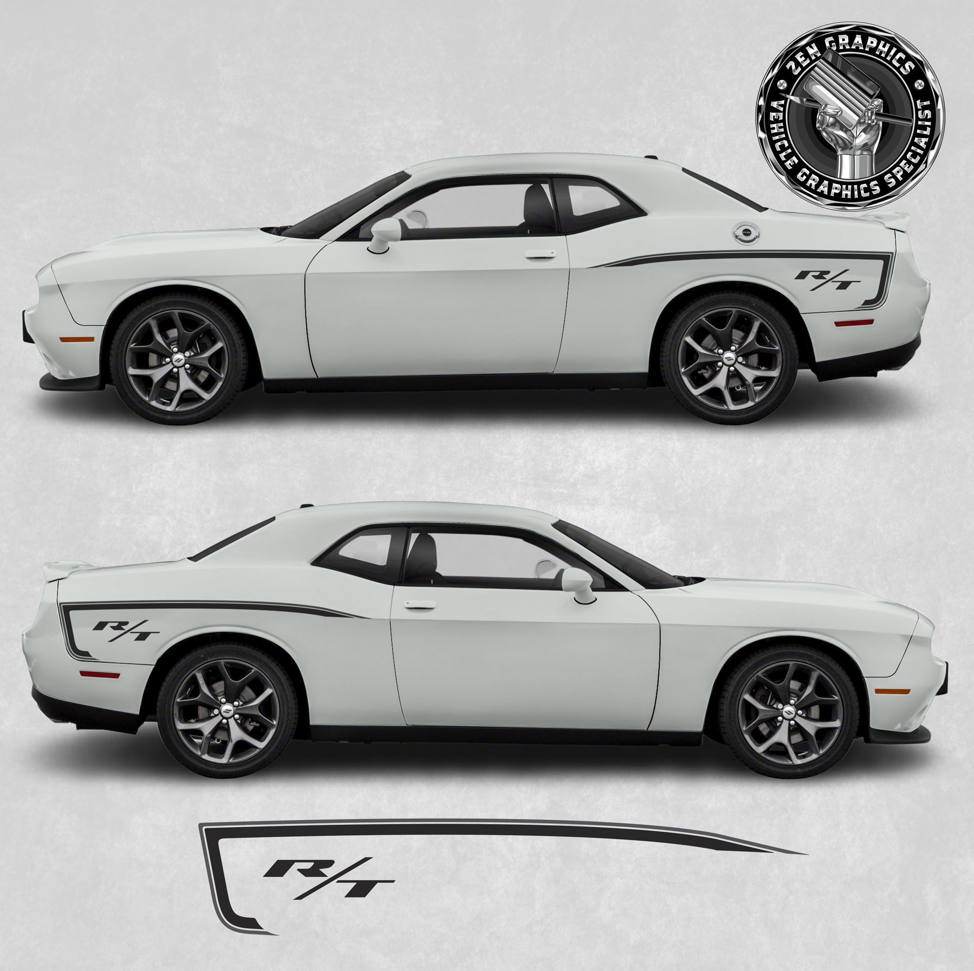 Zen Graphics - Dodge Challenger R/T side Decals / Stickers
