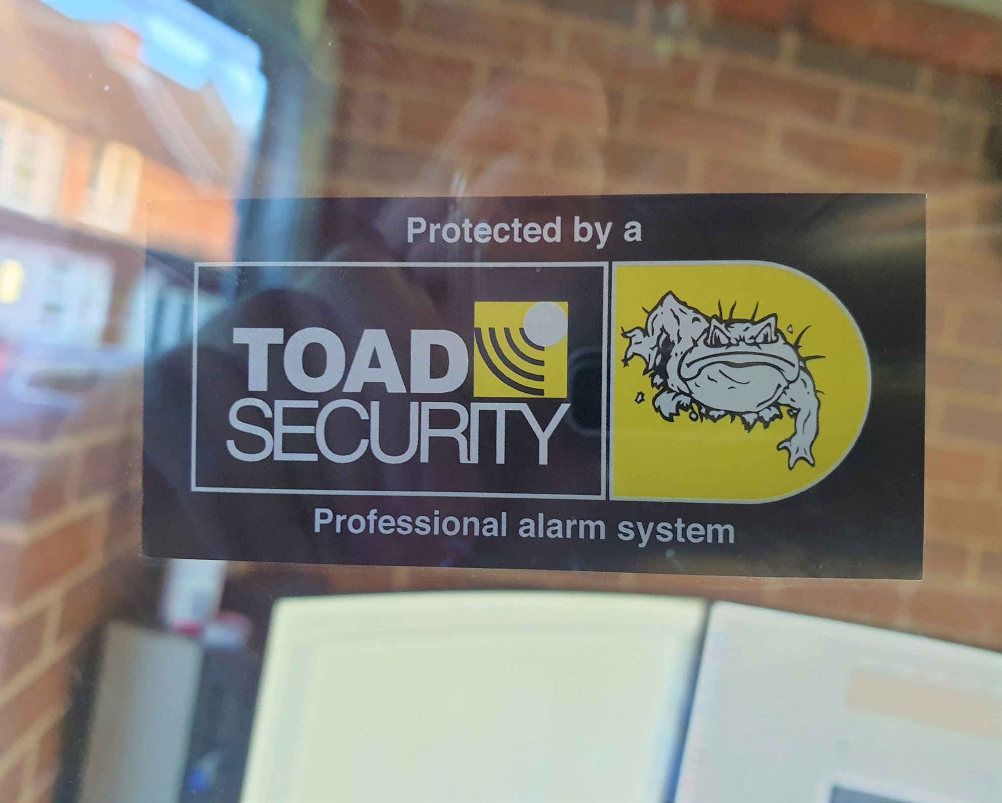 Zen Graphics - Toad Security Glass Decals / Stickers