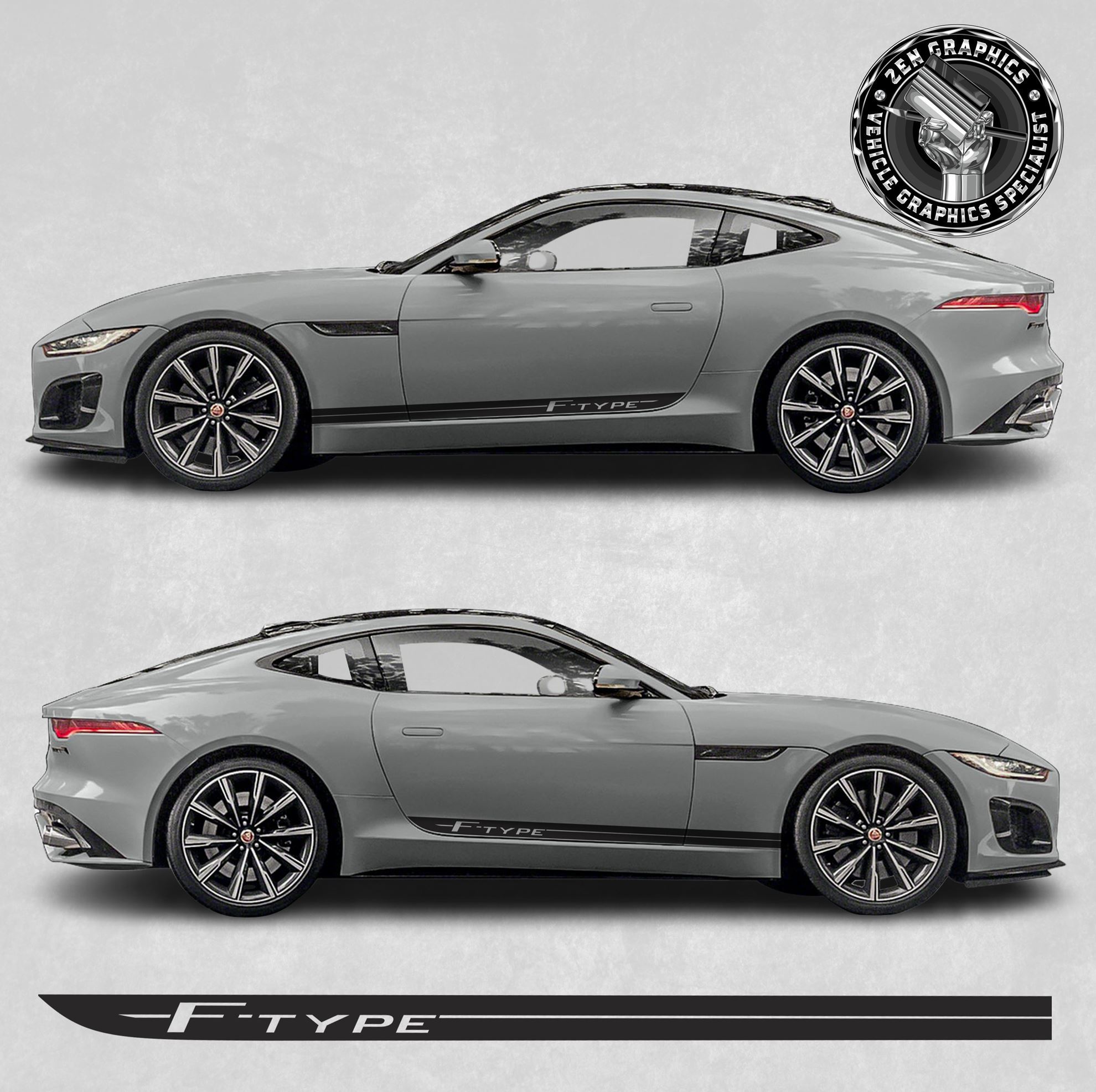 Zen Graphics - Jaguar F-Type side Stripes / Stickers