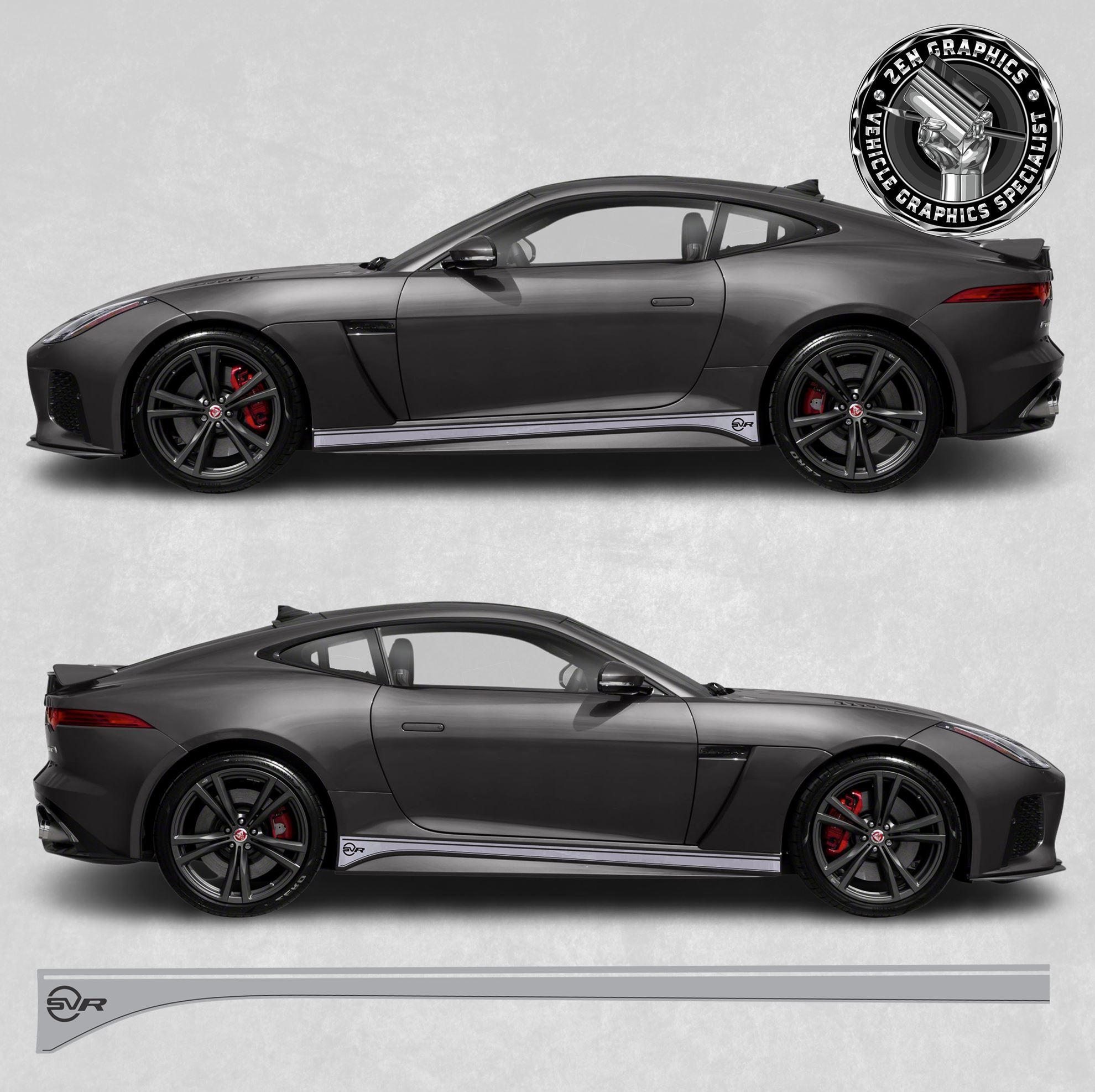 Zen Graphics - Jaguar F-Type SVR side Stripes / Stickers
