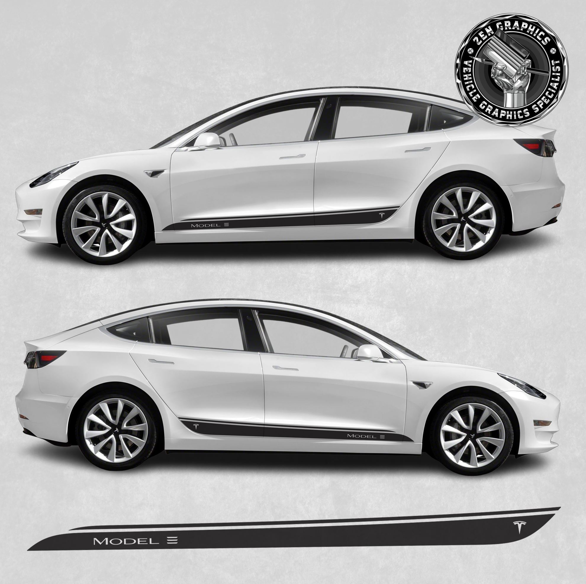 Zen Graphics - Model 3 side Stripes