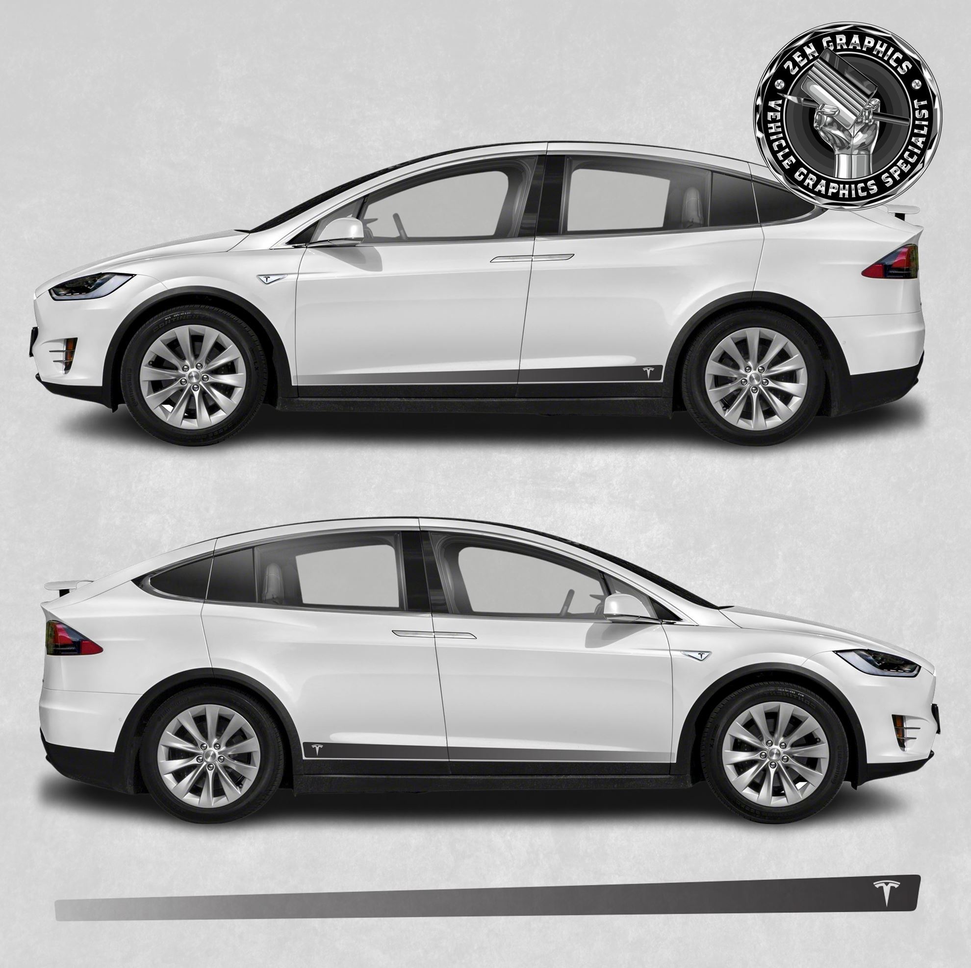 Zen Graphics - Model X side Stripes