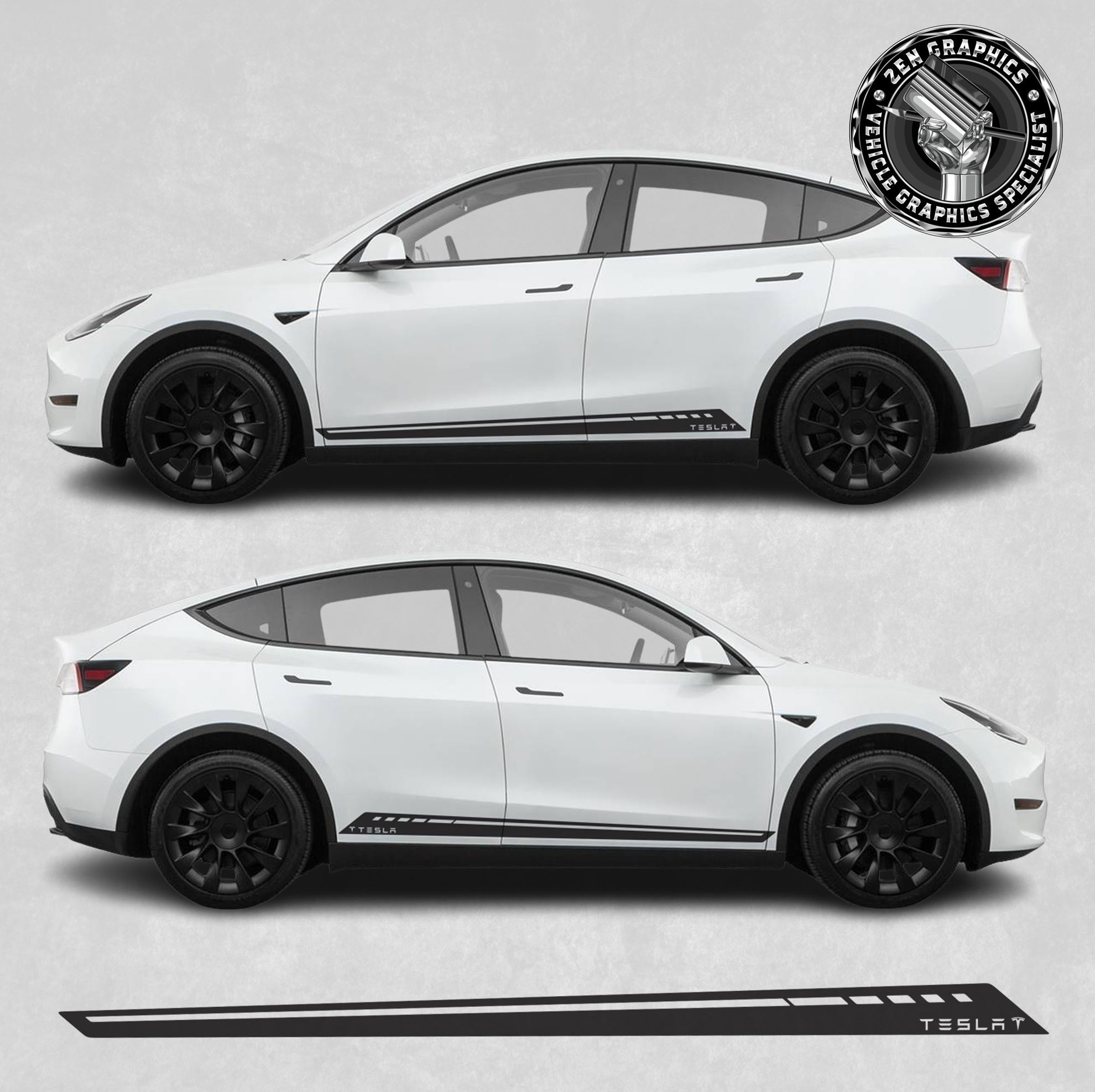 Zen Graphics - Model Y side Stripes