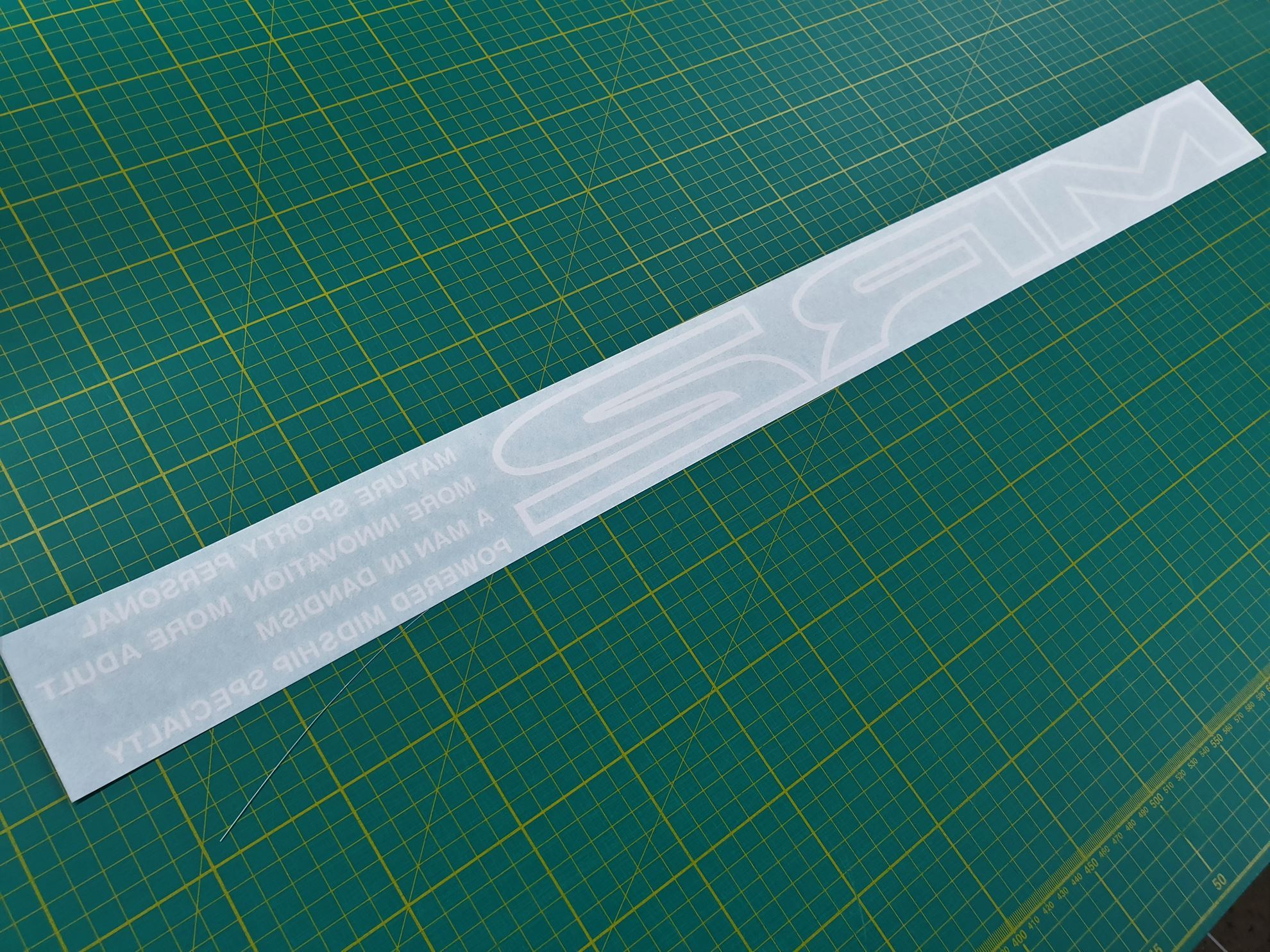 Zen Graphics - MR2 MK2 rear glass 'Man in Dandism' Decal / Sticker