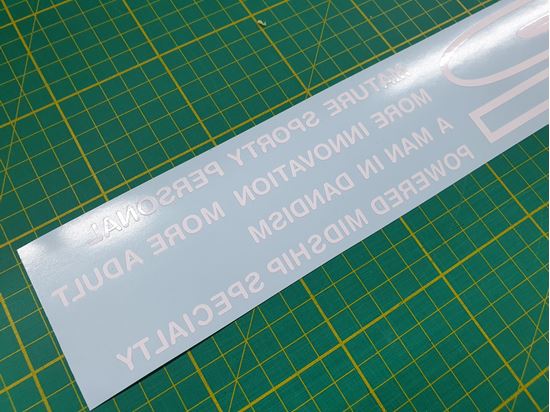 Zen Graphics - MR2 MK2 rear glass 'Man in Dandism' Decal / Sticker