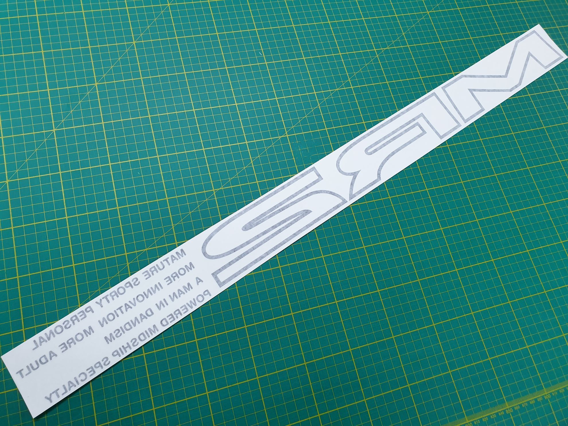 Zen Graphics - MR2 MK2 rear glass 'Man in Dandism' Decal / Sticker